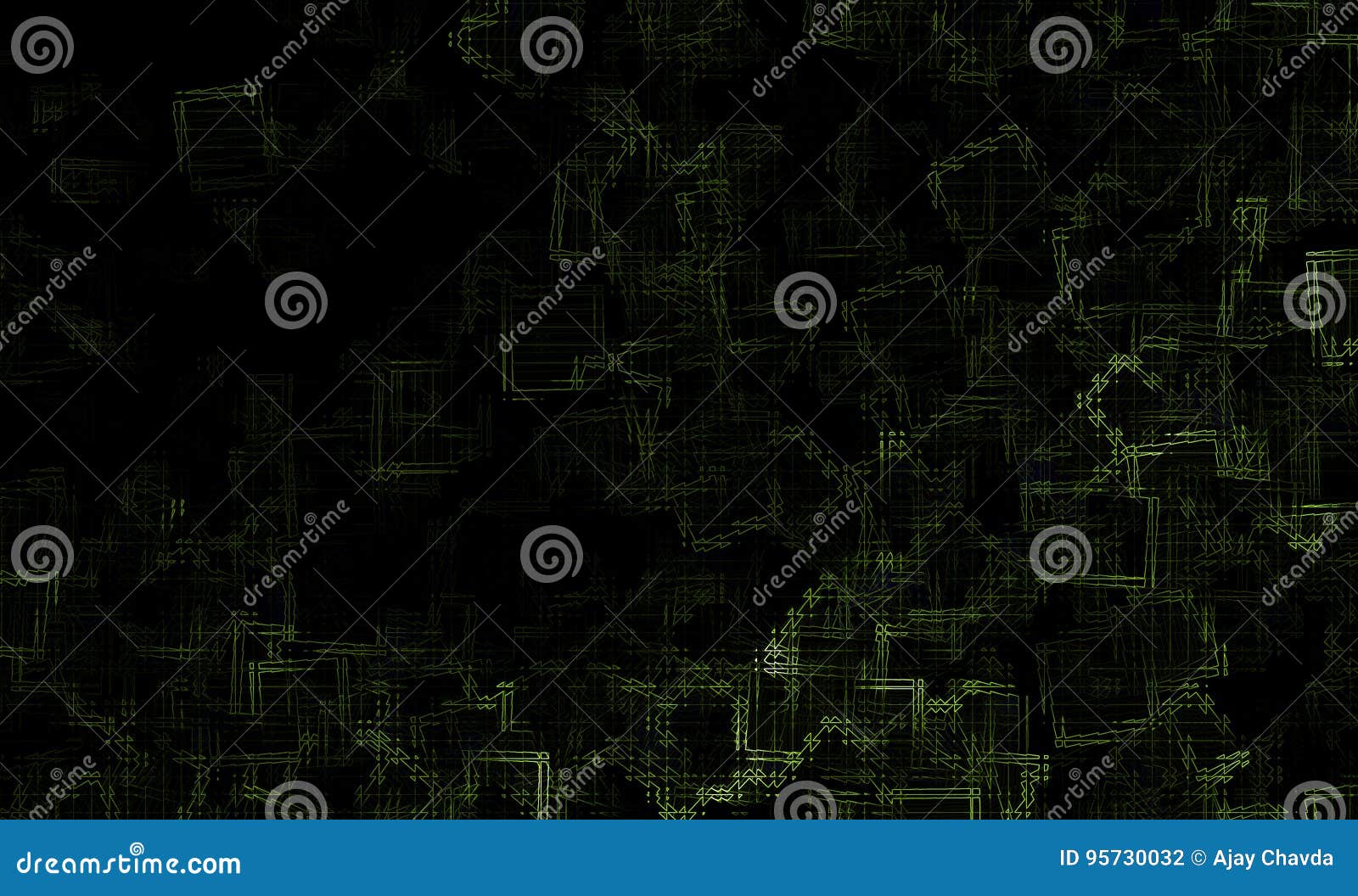 Abstract Green Pattern stock illustration. Illustration of floral ...