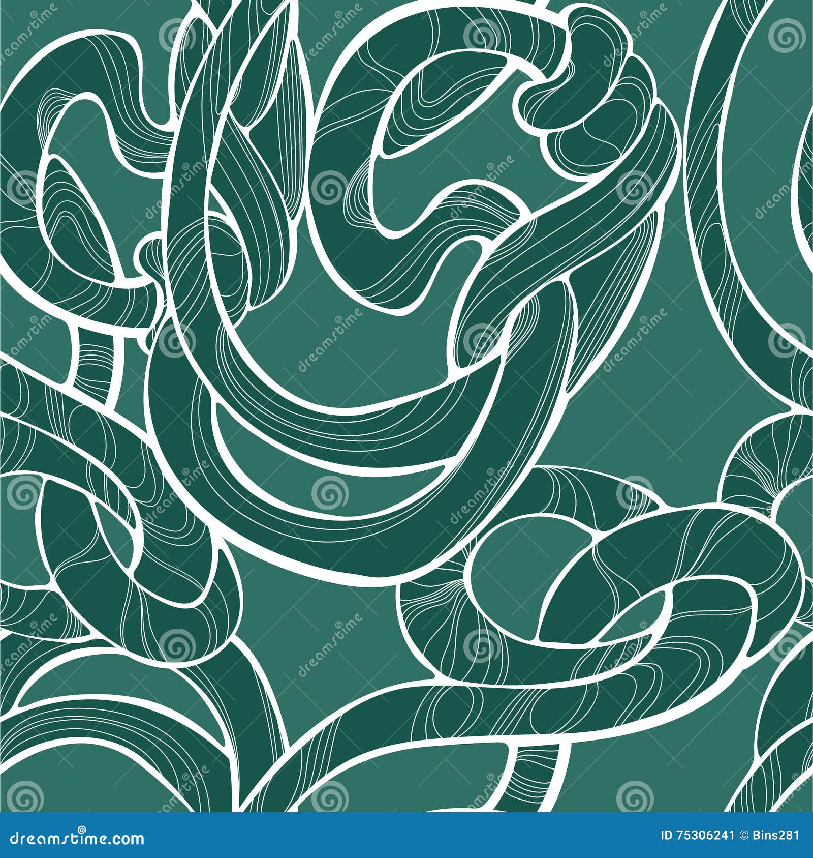 Abstract green pattern stock vector. Illustration of textile - 75306241