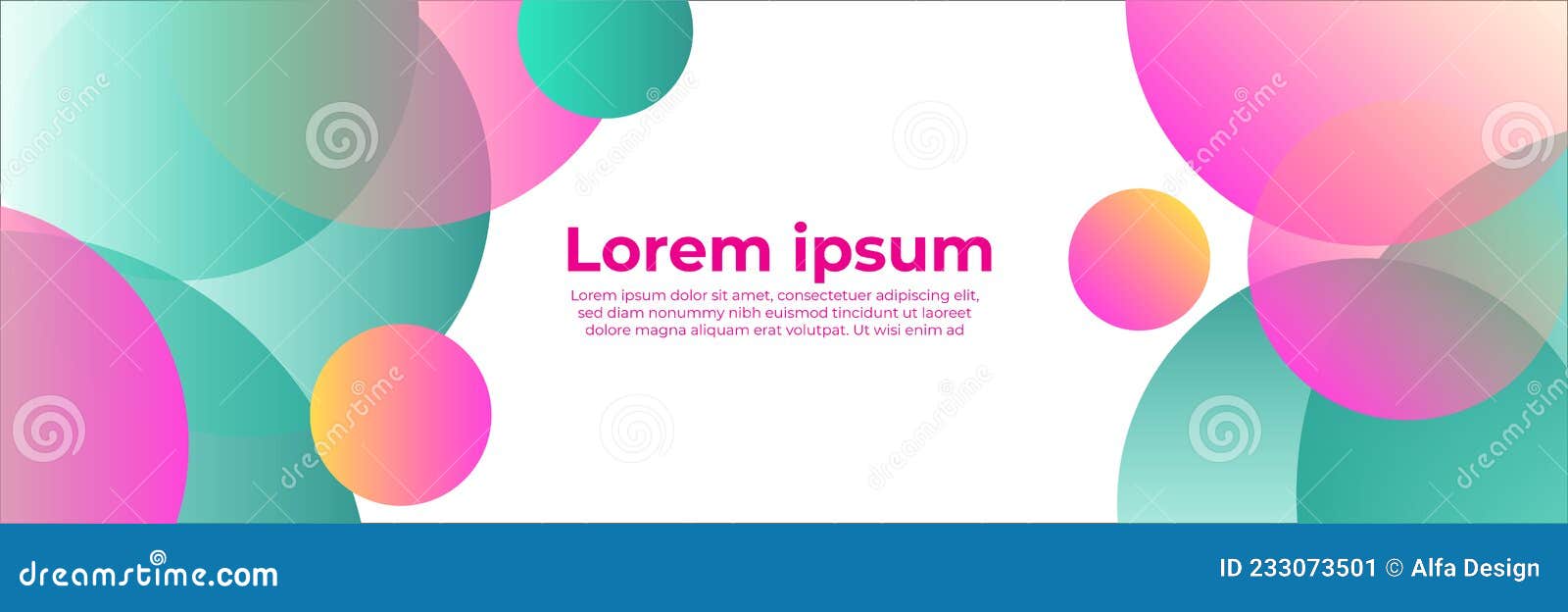 Abstract Green Pink Banner Design Web Template Set. Horizontal Header ...