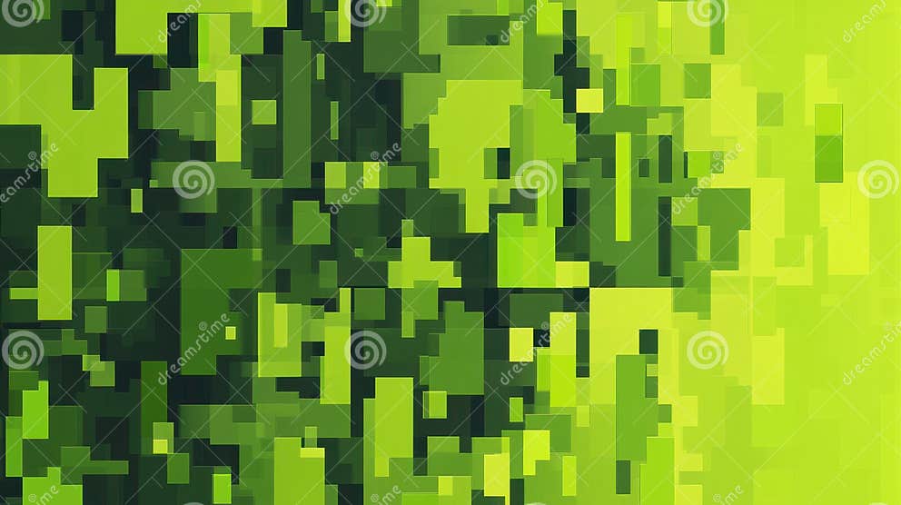 Abstract Green Pixelated Background with Dynamic Pattern Stock Photo ...