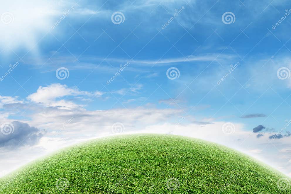 Abstract green planet stock image. Image of copy, natural - 31176019