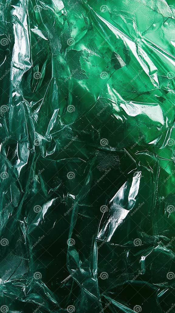 Abstract Green Plastic Texture, a Study in Light and Form Stock Illustration - Illustration of ...