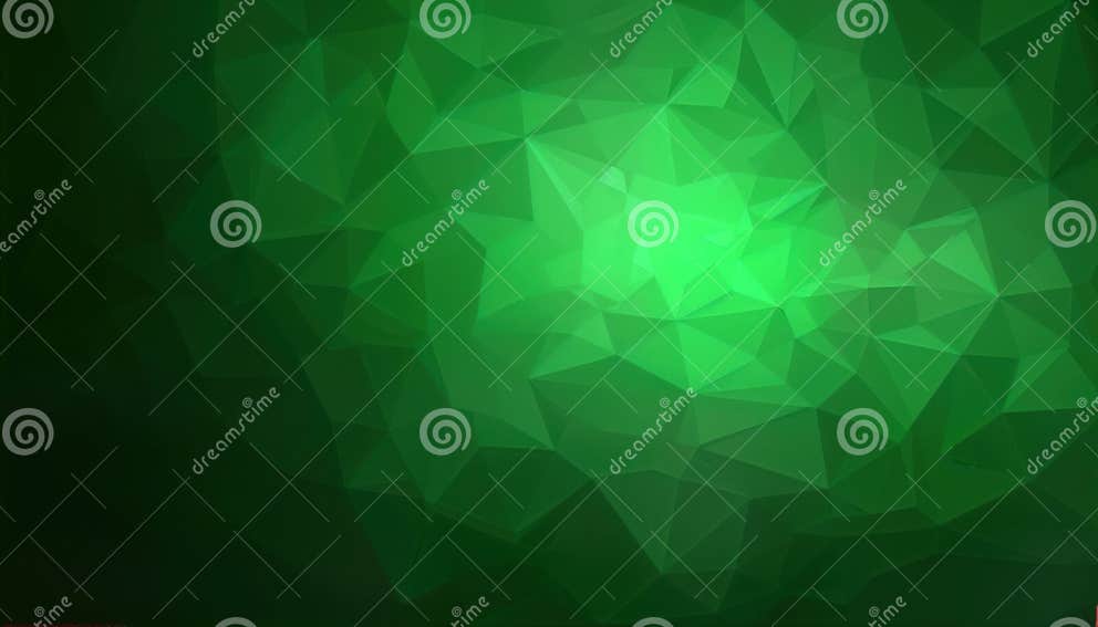 Abstract Green Polygon Design. Gradient Effect Creates Vibrant Visual ...