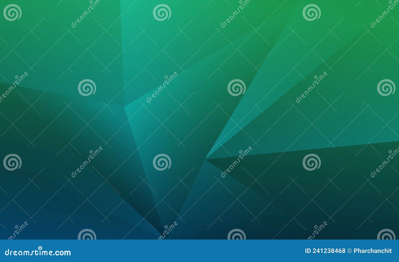 Abstract Green Polygon Triangles Shape Background. Gold Glowing Stock Vector - Illustration of ...