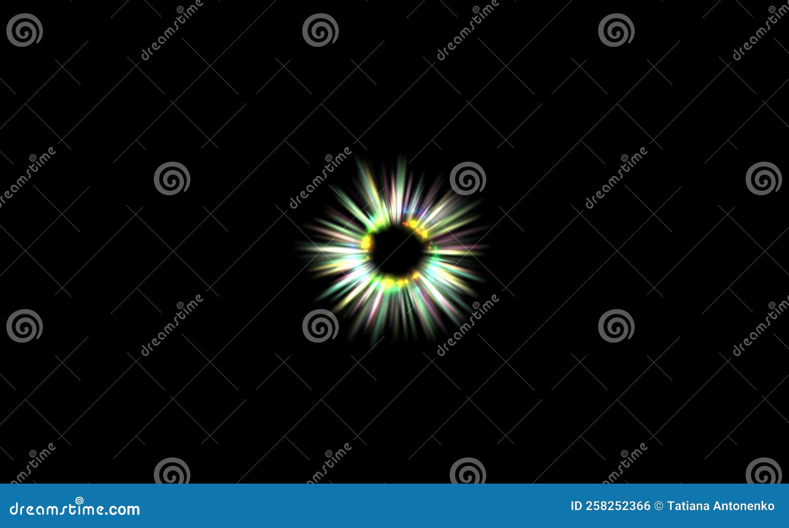 Abstract Green Pulsating Glow Element from Particles and Dots ...