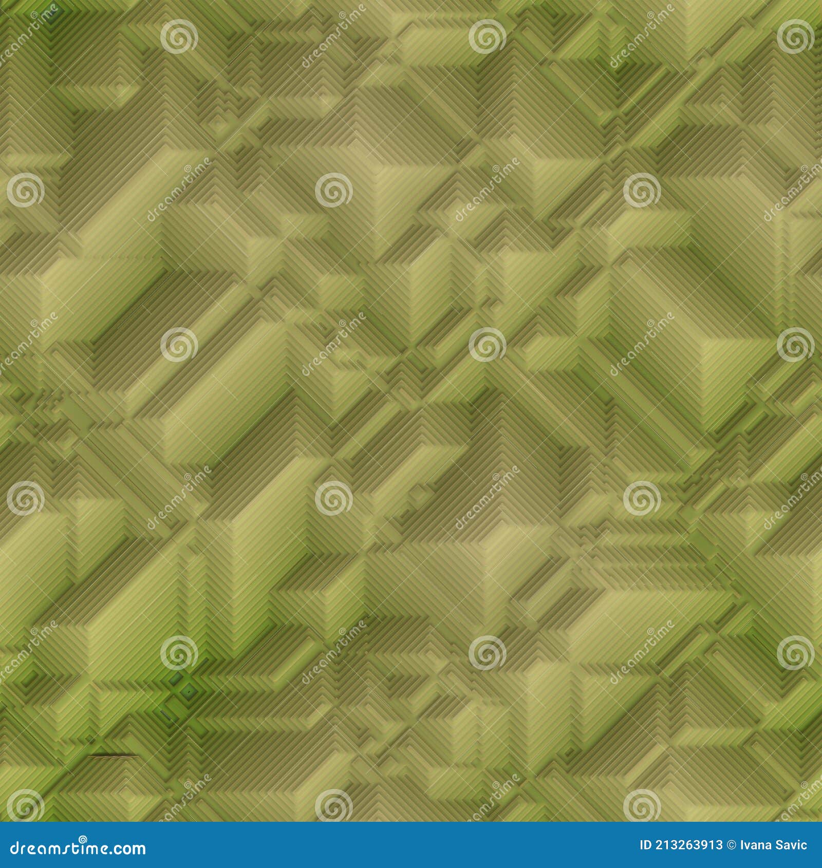 Abstract Green Pyramid and Square Optical Illusion Teaser Nature ...