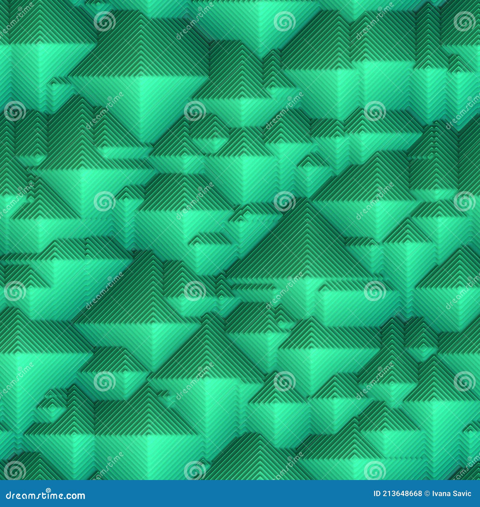 Abstract Green Pyramid and Square Optical Illusion Teaser Nature ...