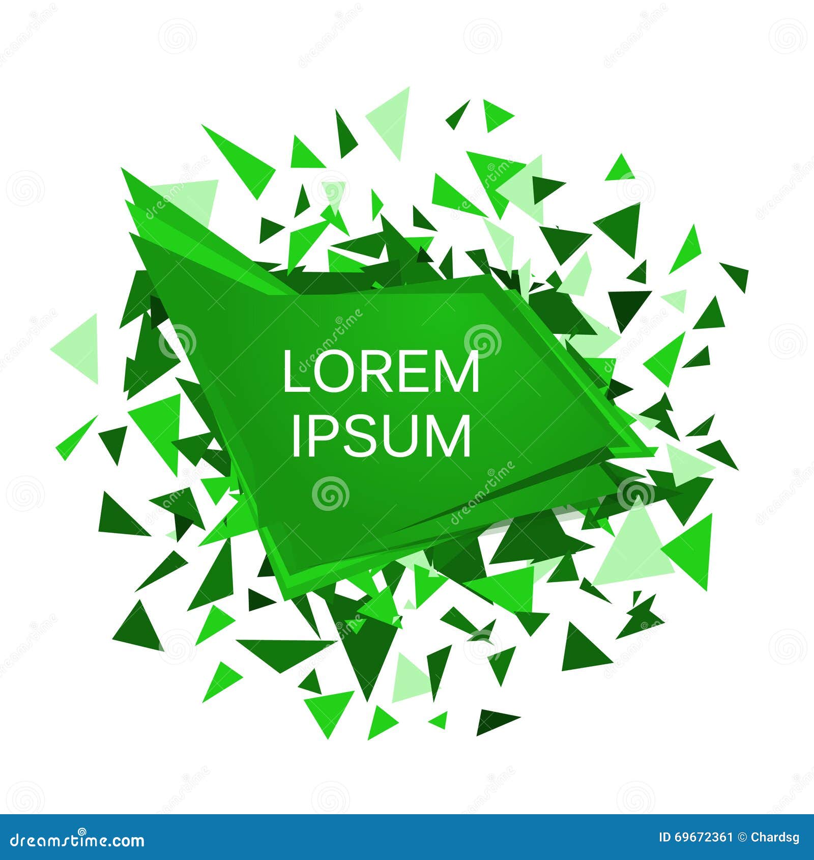 Abstract Green Rectangle Banner Explosion. Vector Illustration. Stock ...