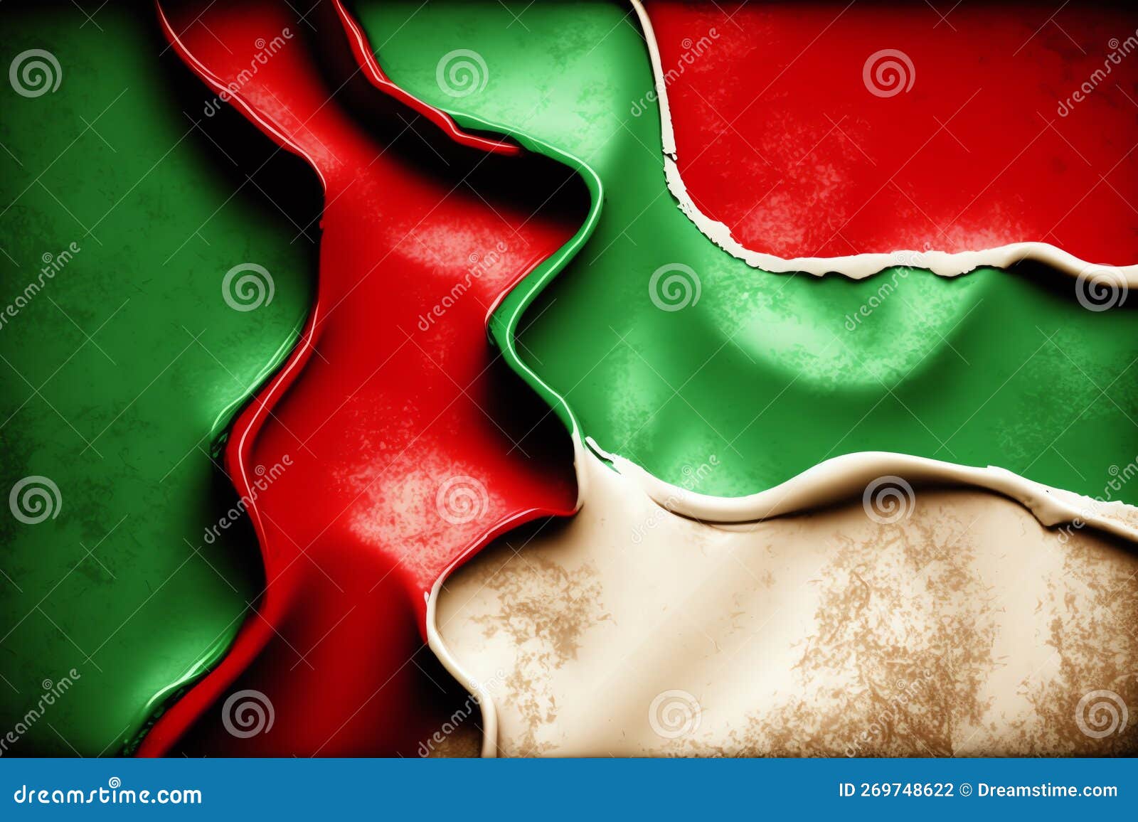 Abstract Green and Red Color Background. Colored Background. Generative ...