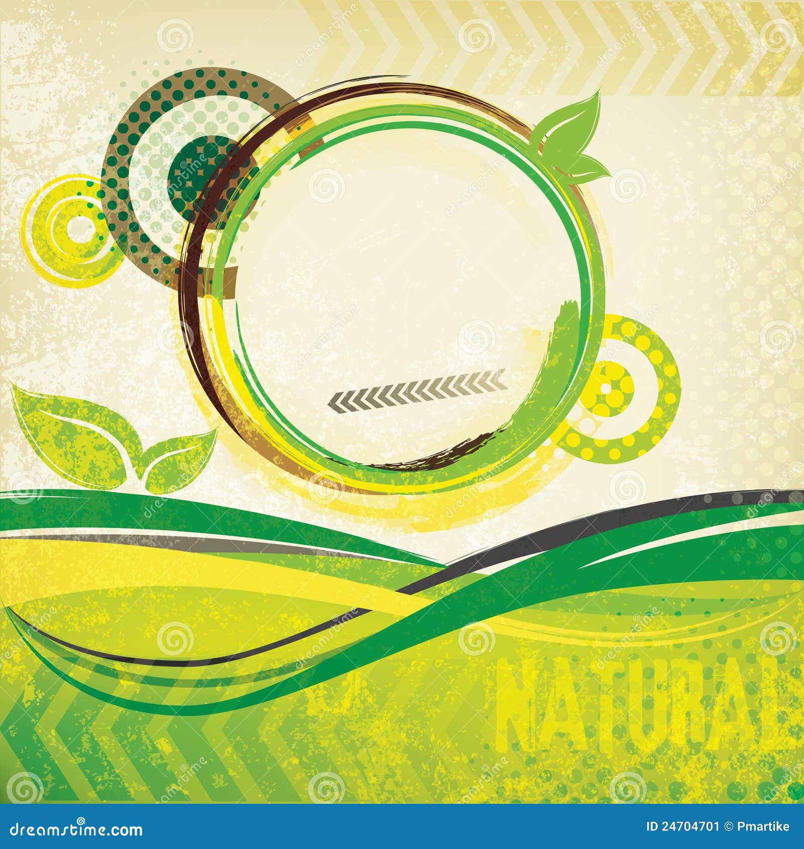 Abstract Green Retro Brochure Stock Vector - Illustration of design ...