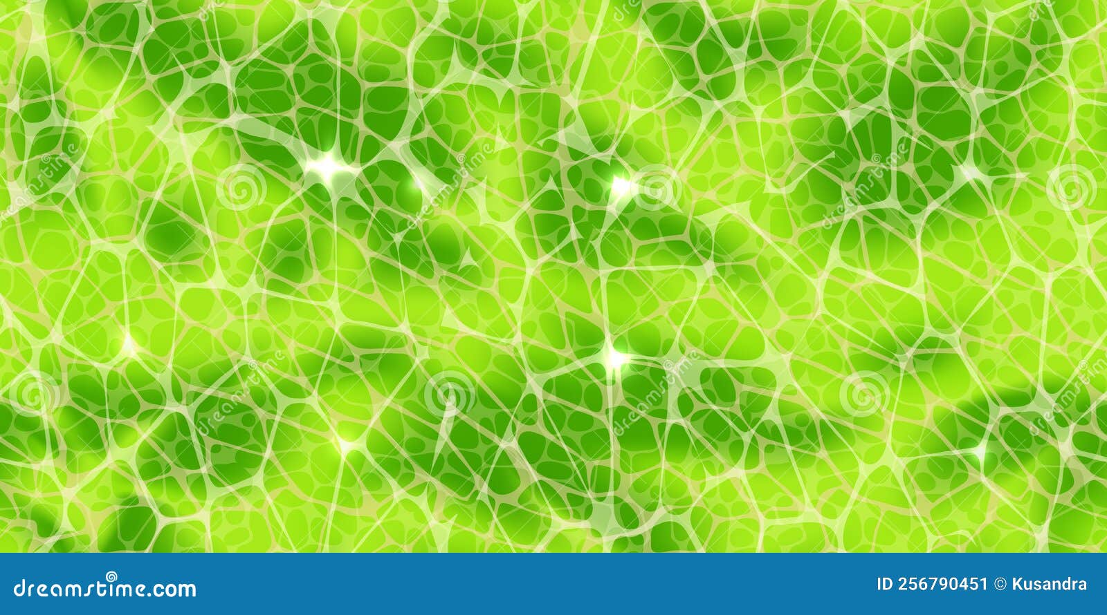 Abstract Green Seamless Pattern or Plant Cells Texture Under a ...