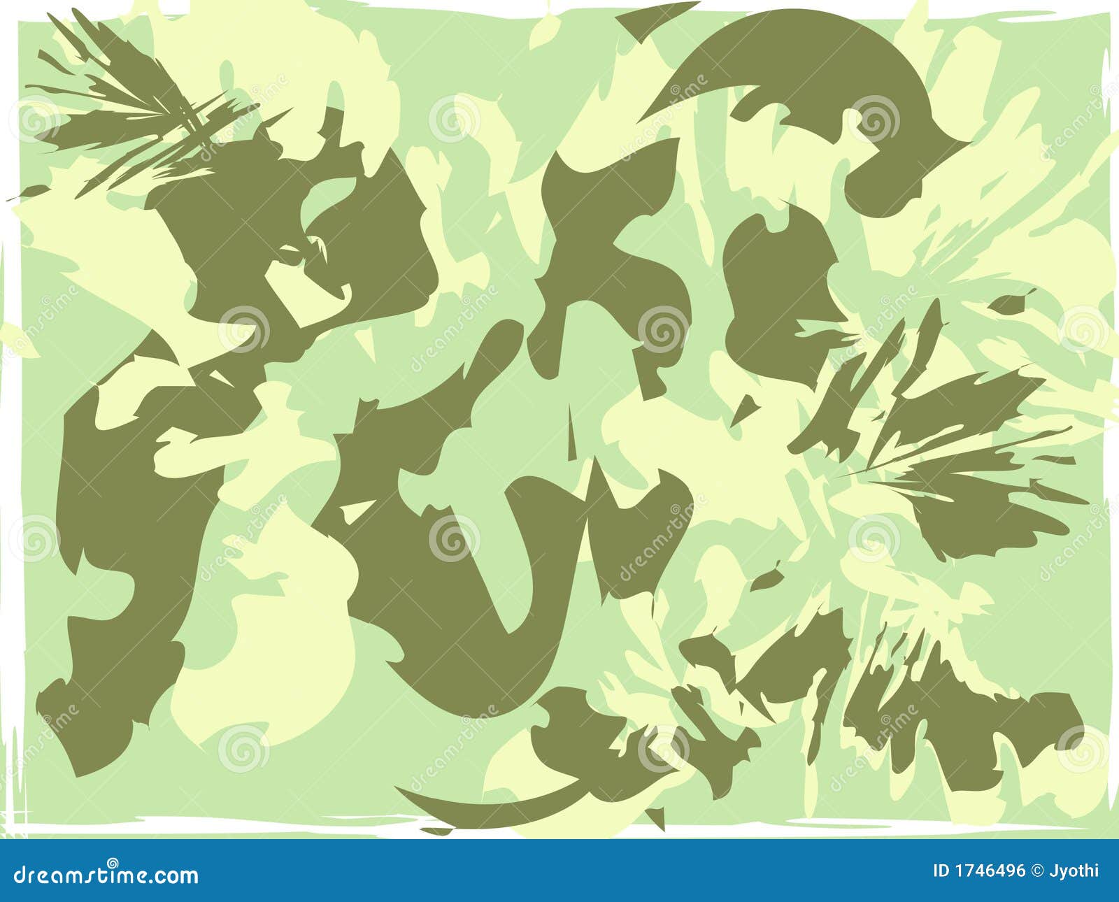 Green Shapes Cartoon Vector | CartoonDealer.com #29759359