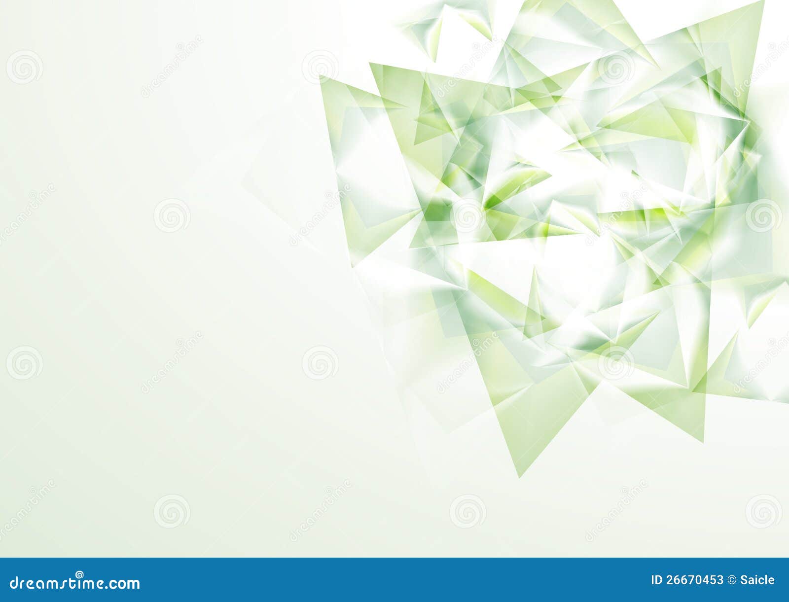 Abstract green shapes stock vector. Illustration of easy - 26670453