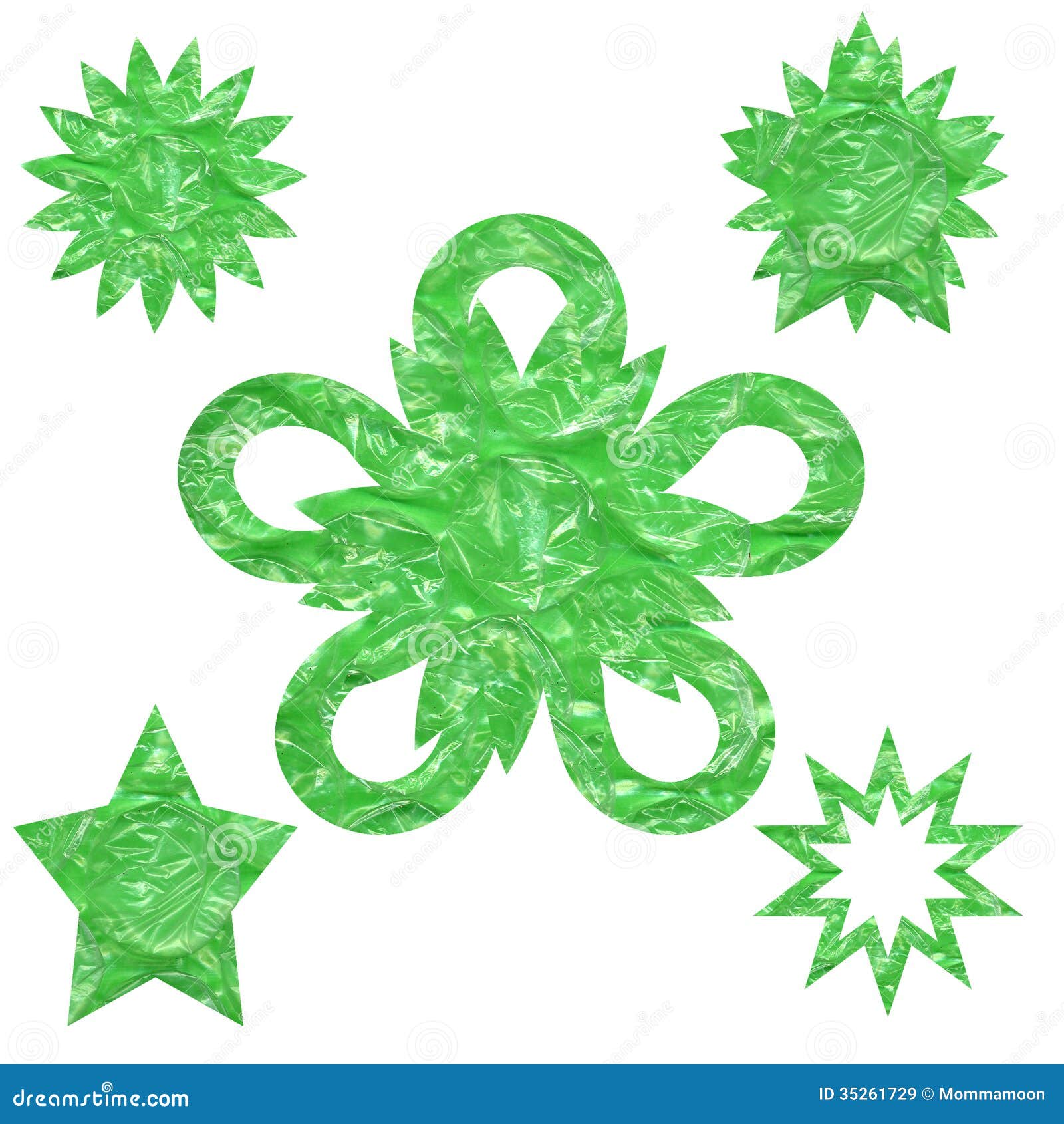 Abstract Green Shapes stock illustration. Illustration of paper - 35261729
