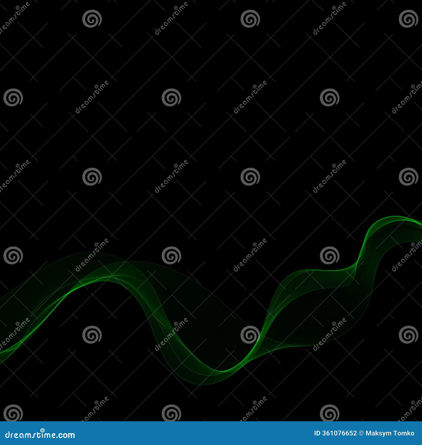 Abstract Green Smooth Wavy Lines. Eps 10 Stock Illustration ...