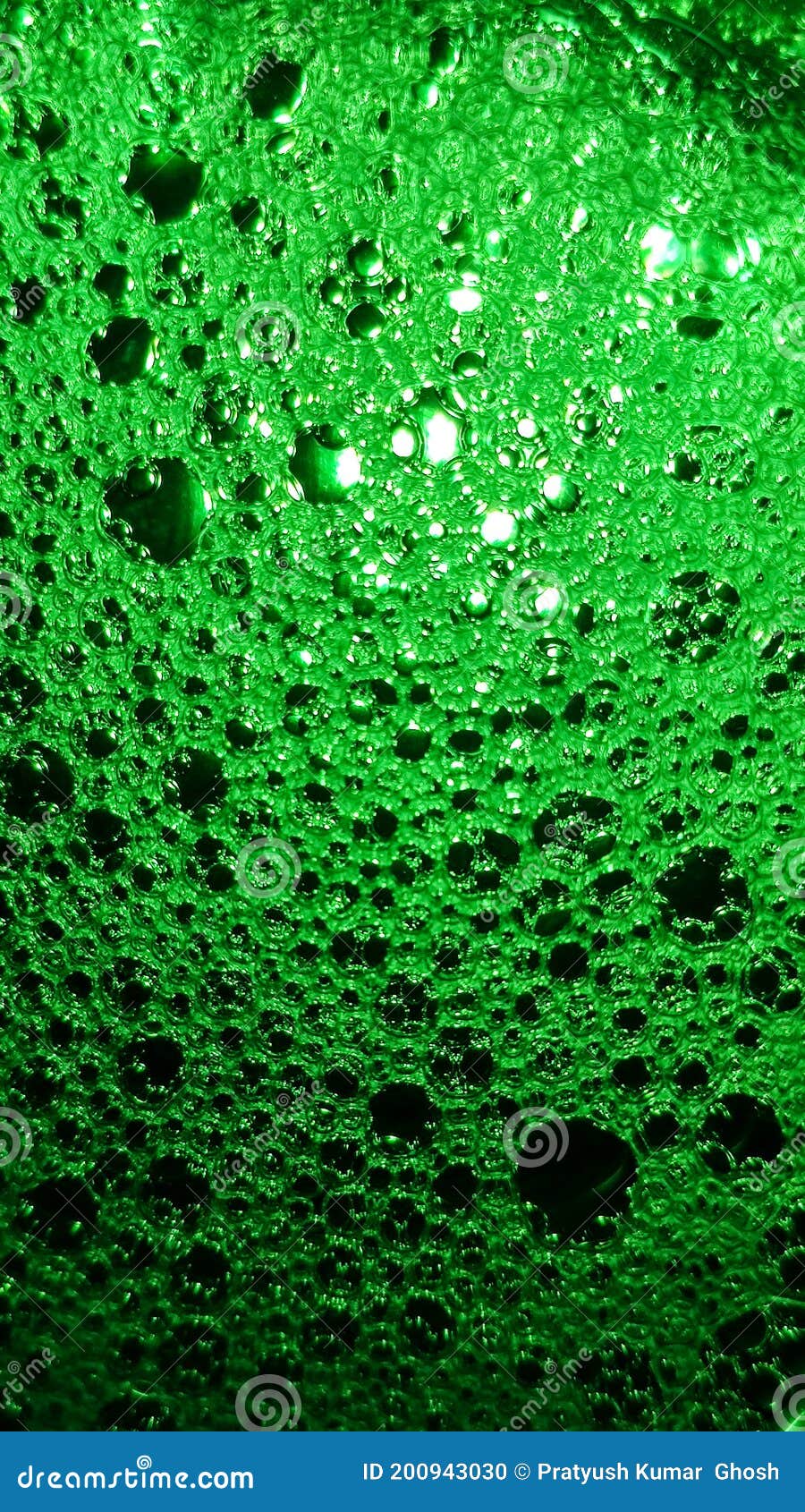 Abstract of Green Soap Bubbles Stock Photo - Image of flowing, bright ...