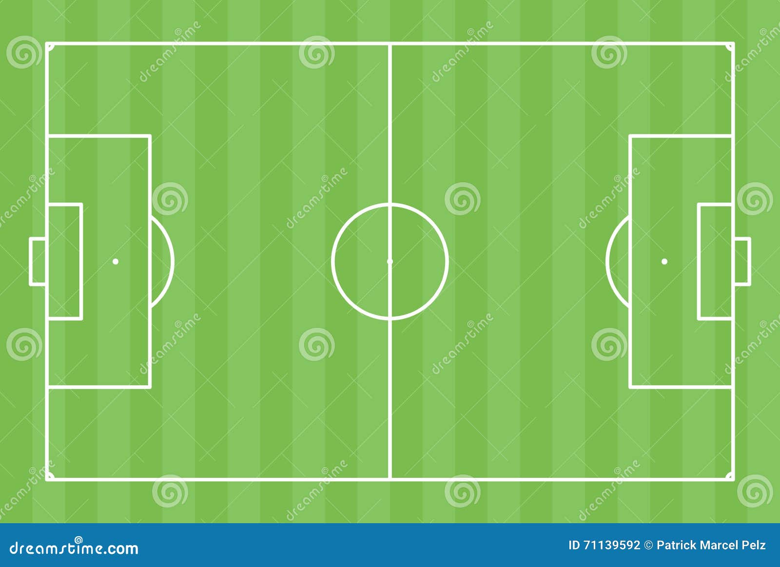 Abstract Green Soccer Field Stock Illustration - Illustration of pitch ...