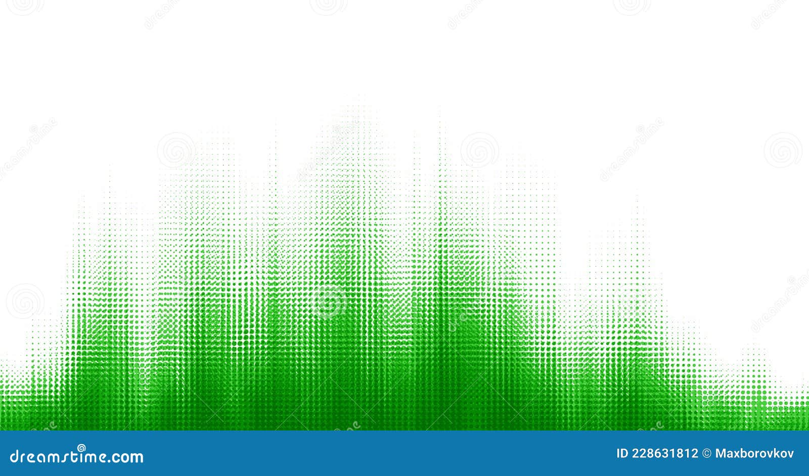 Abstract Green Sound Waves or Grass Stock Vector - Illustration of ...