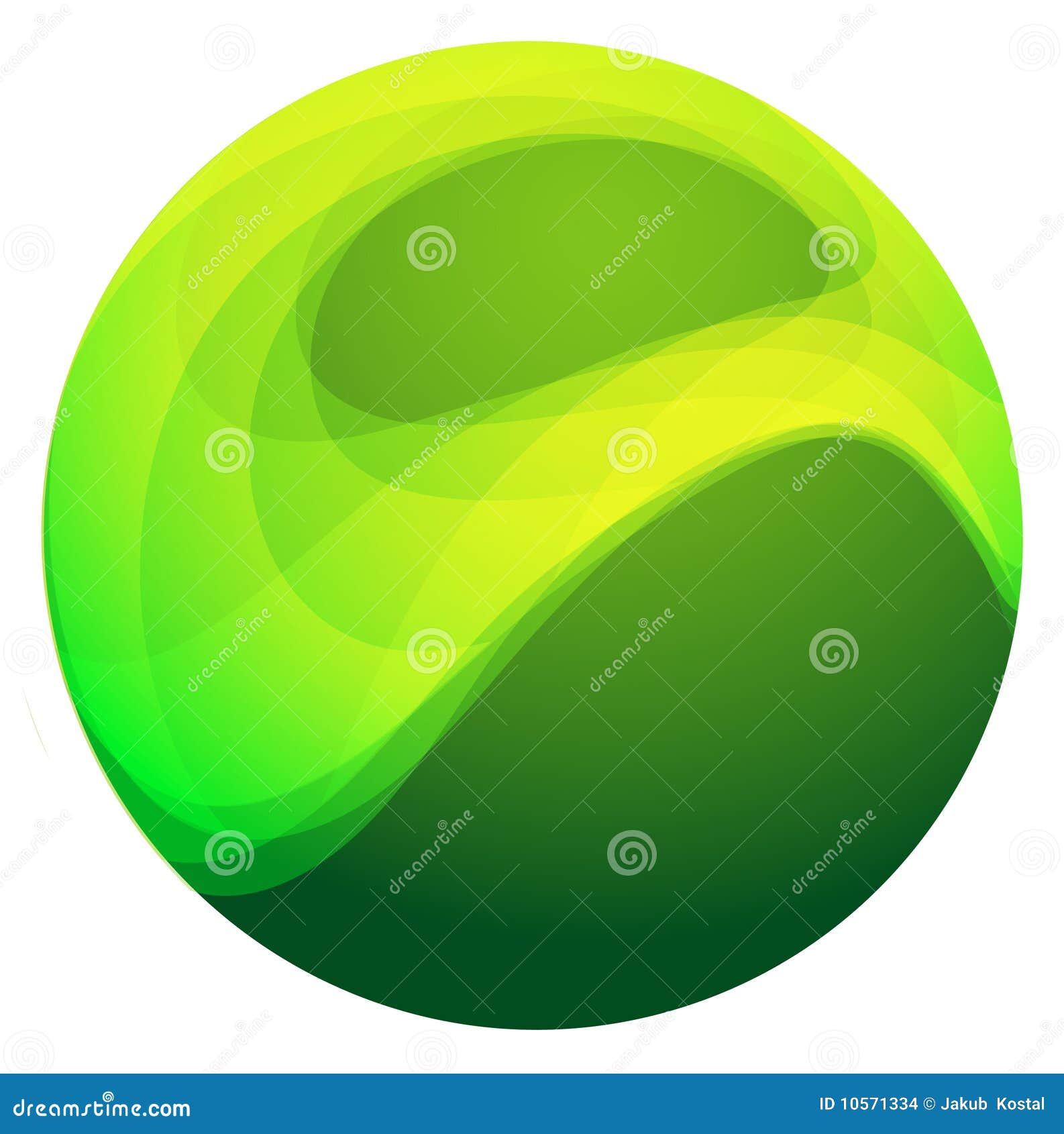 Abstract green spheres stock illustration. Illustration of abstract ...