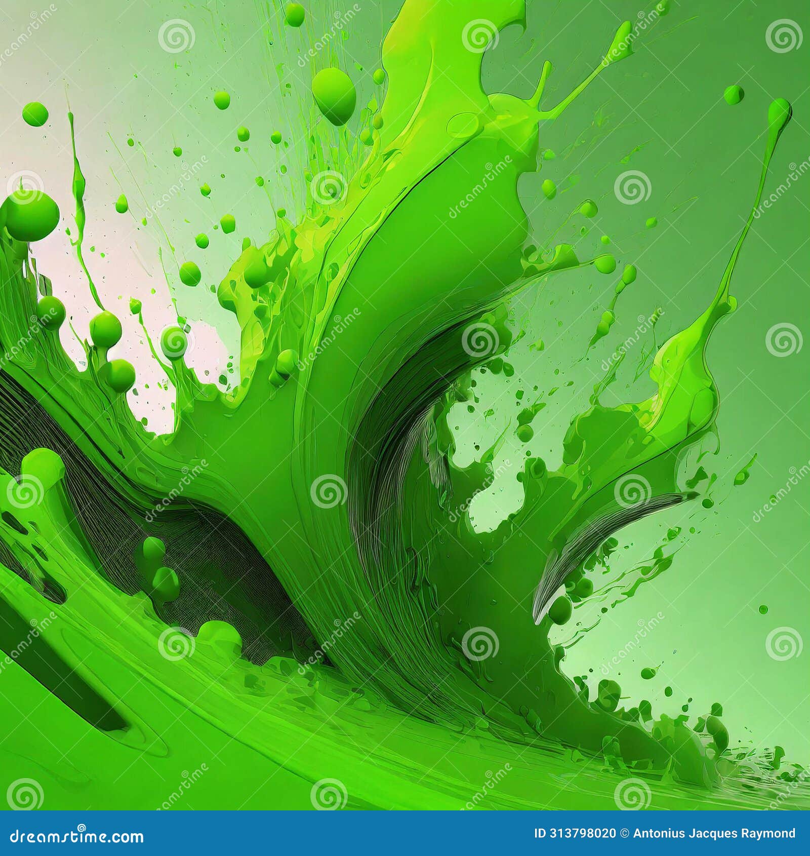 Abstract Green Splatter Background Stock Illustration - Illustration of ...