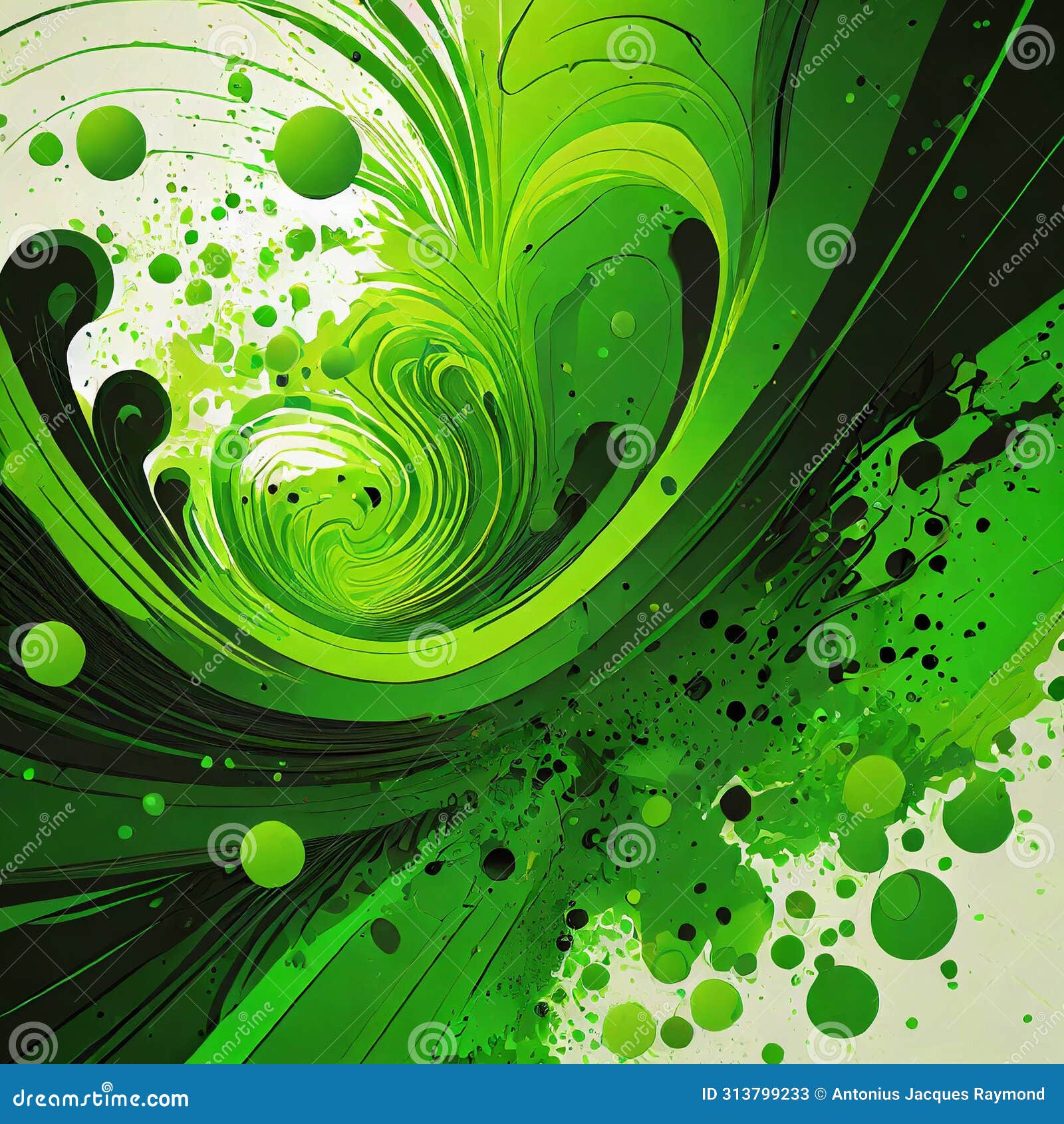 Abstract Green Splatter Background Stock Illustration - Illustration of ...