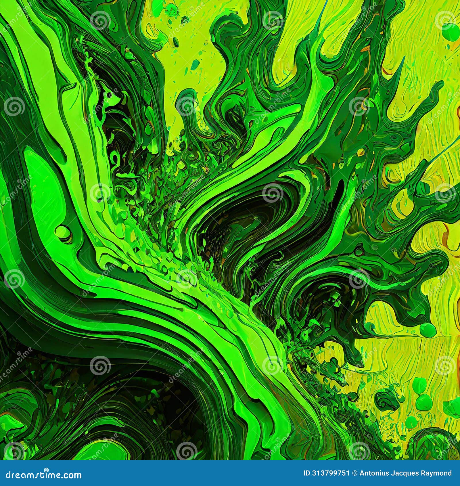 Abstract Green Splatter Background Stock Illustration - Illustration of ...