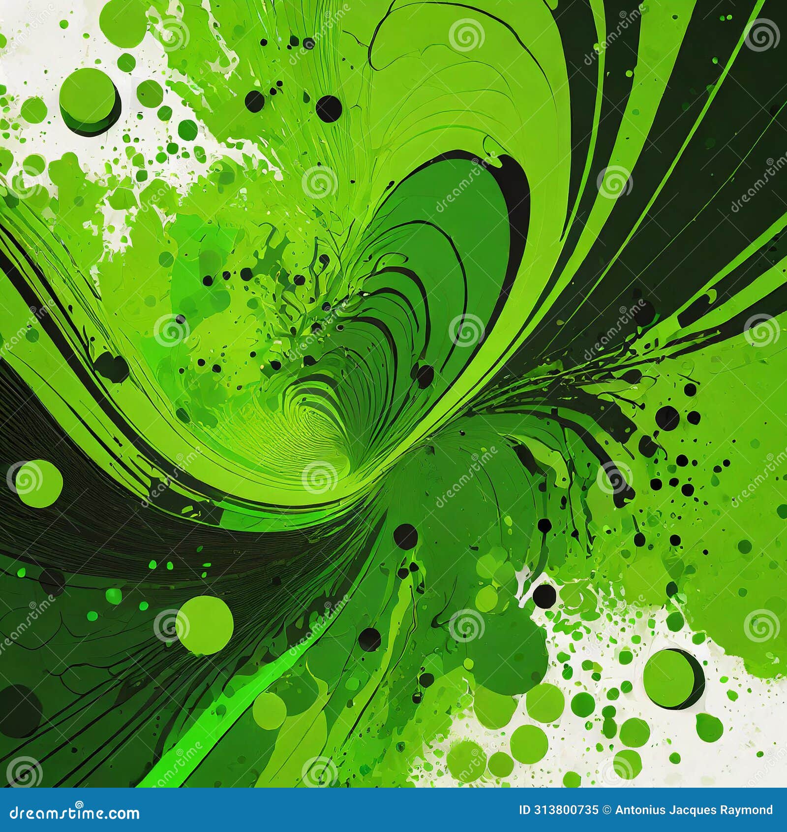 Abstract Green Splatter Background Stock Illustration - Illustration of ...