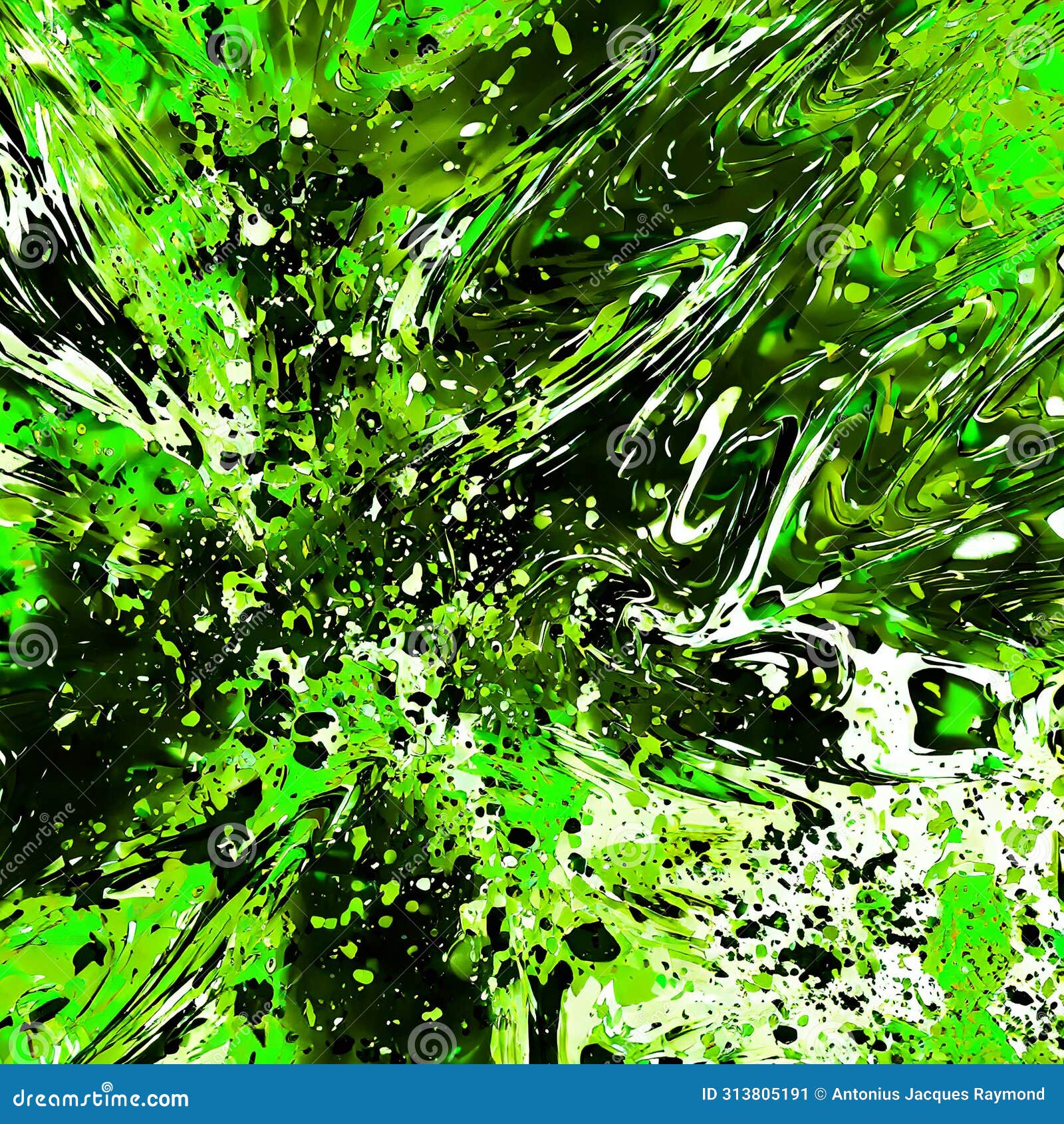 Abstract Green Splatter Background Stock Illustration - Illustration of ...