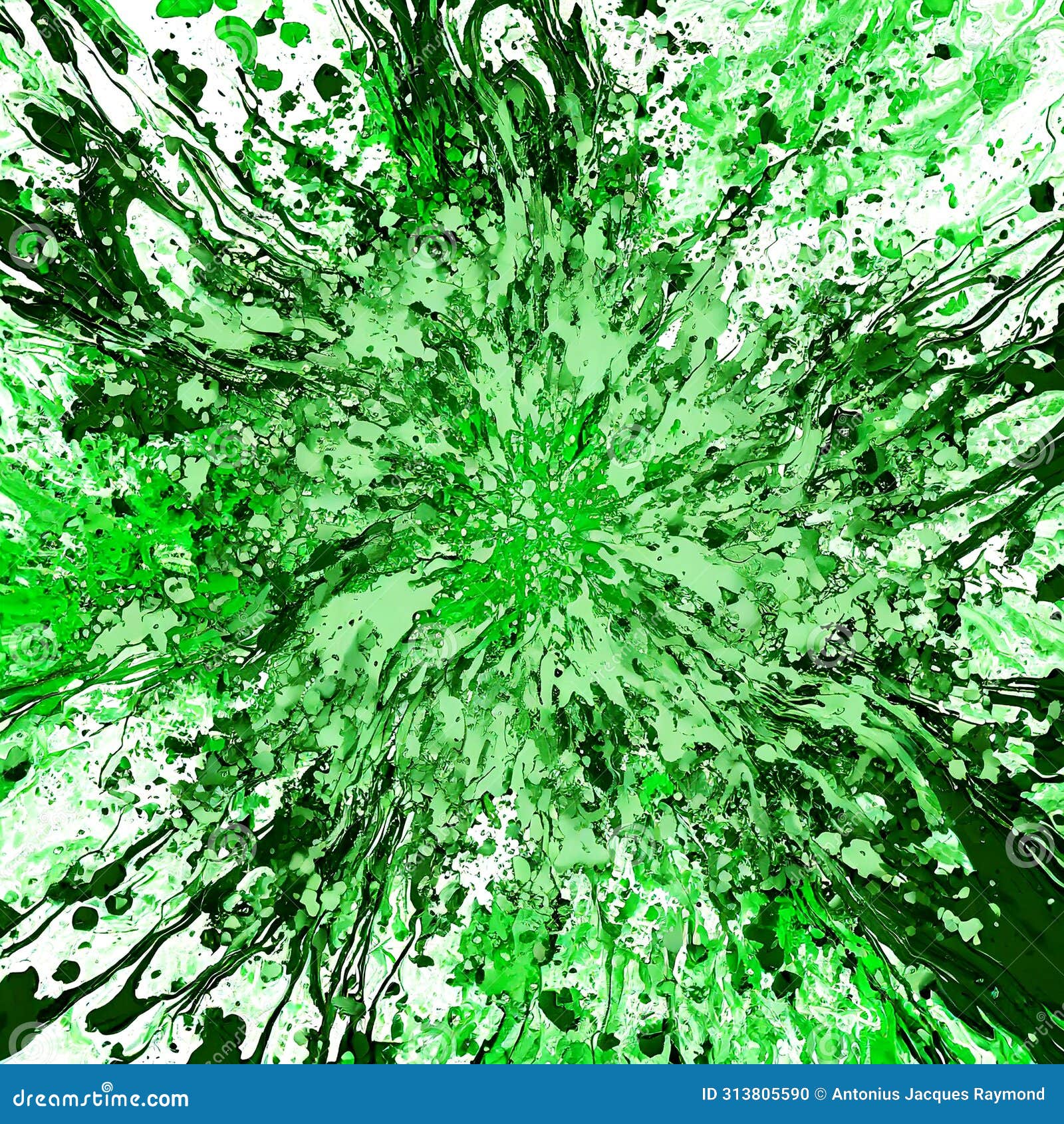 Abstract Green Splatter Background Stock Illustration - Illustration of ...