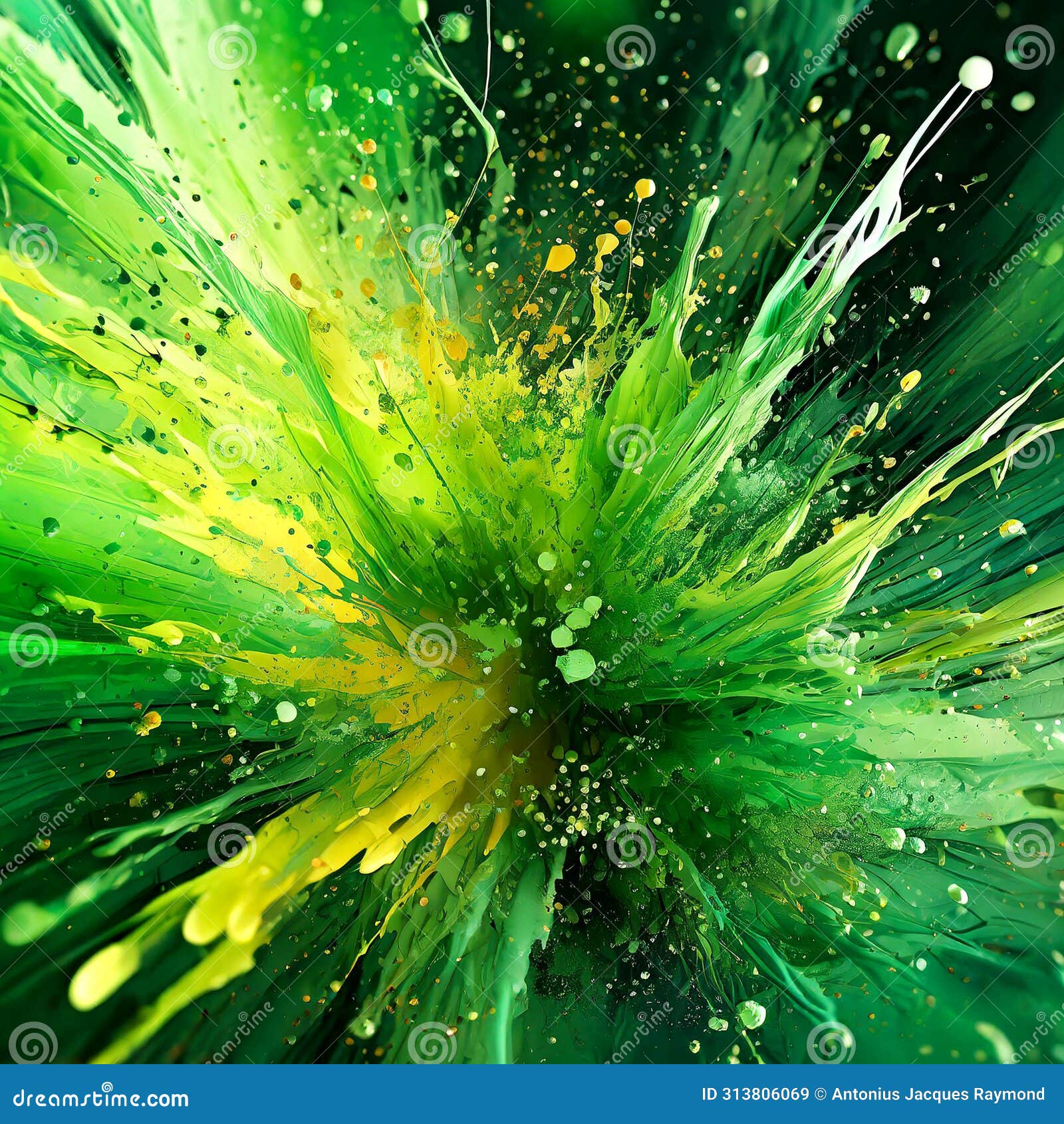 Abstract Green Splatter Background Stock Illustration - Illustration of ...