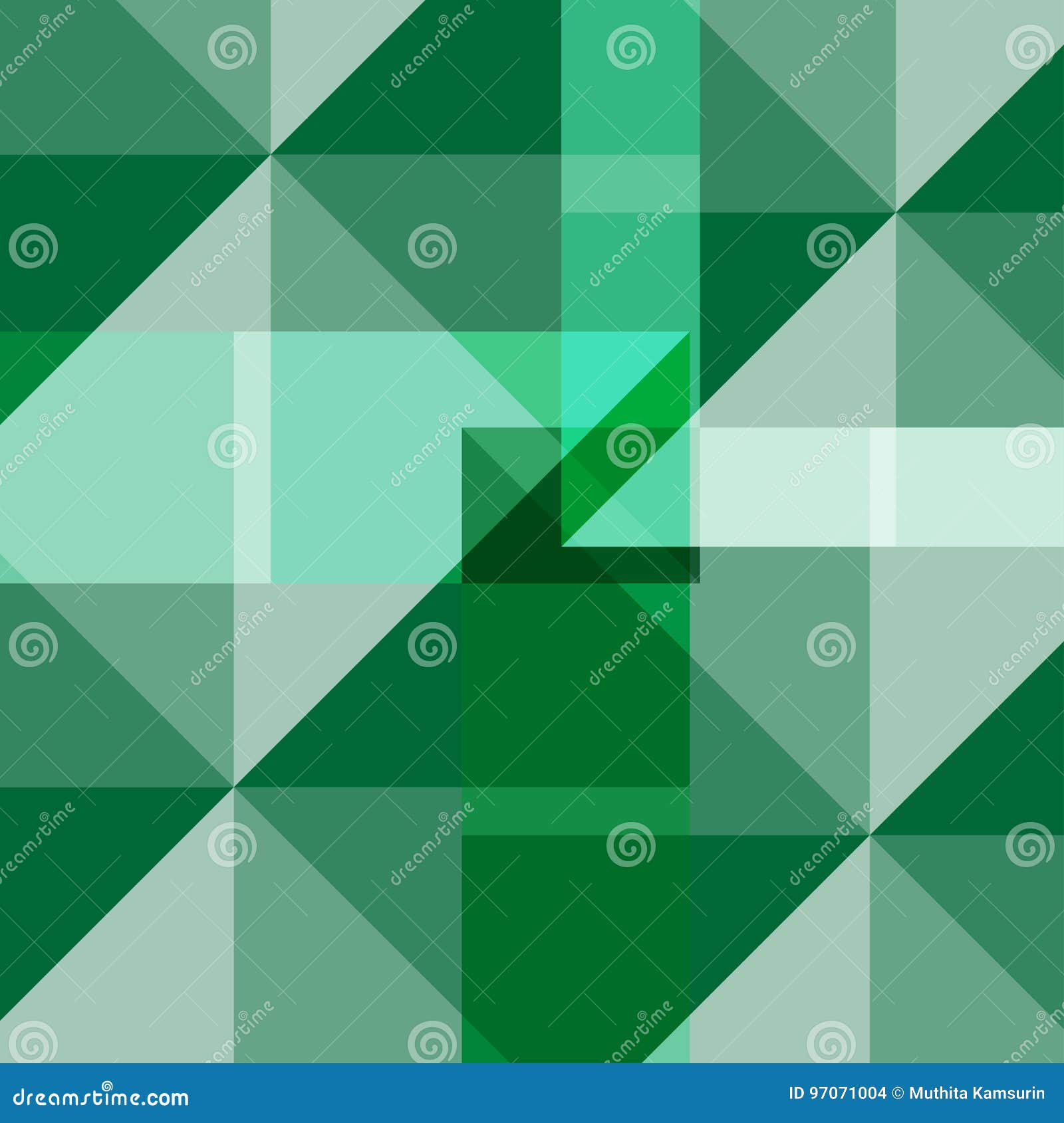 Abstract Green Square Background Stock Vector - Illustration of ...