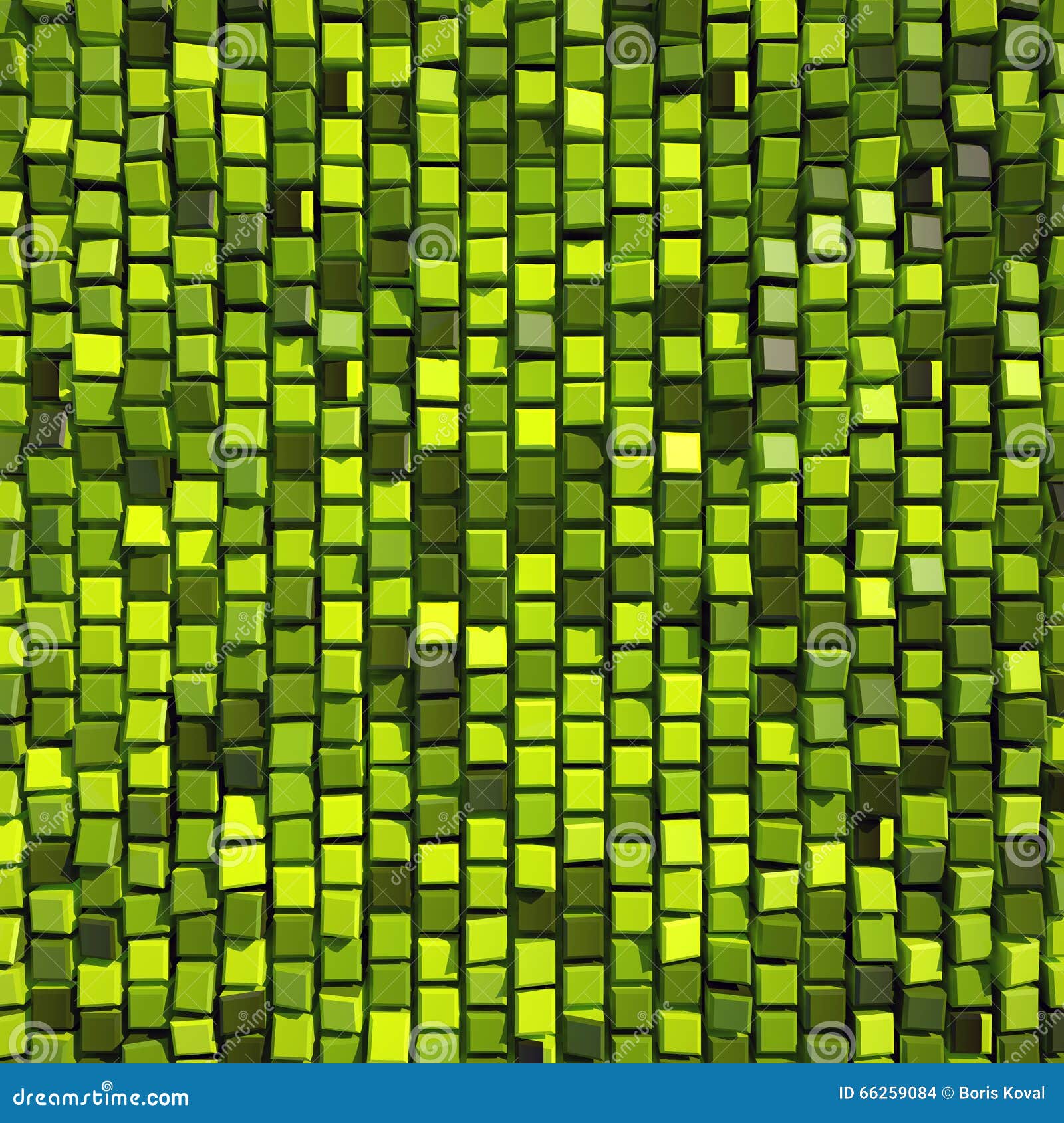Abstract Green Squares Stock Illustration Illustration Of Bright