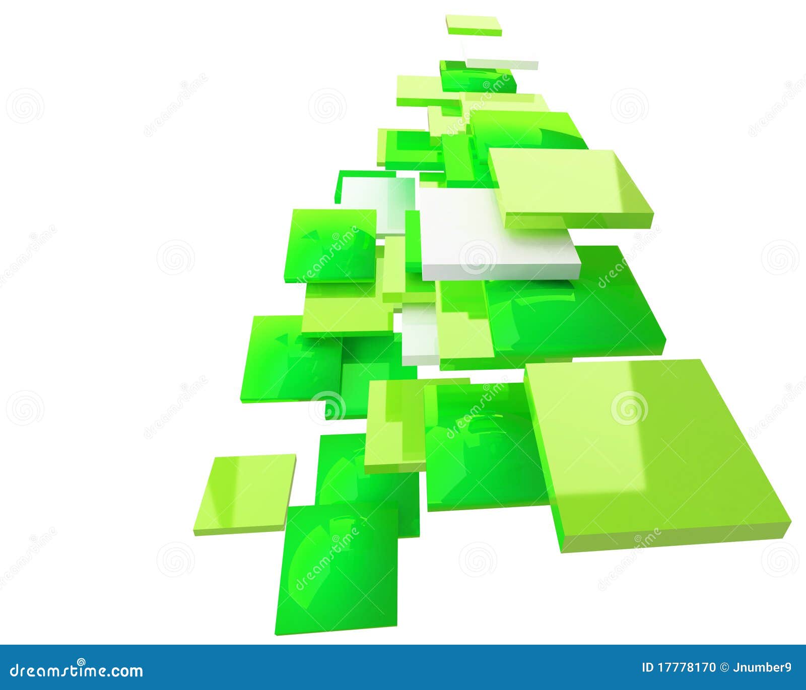 Abstract Green Squares On White Stock Photo - Image: 17778170