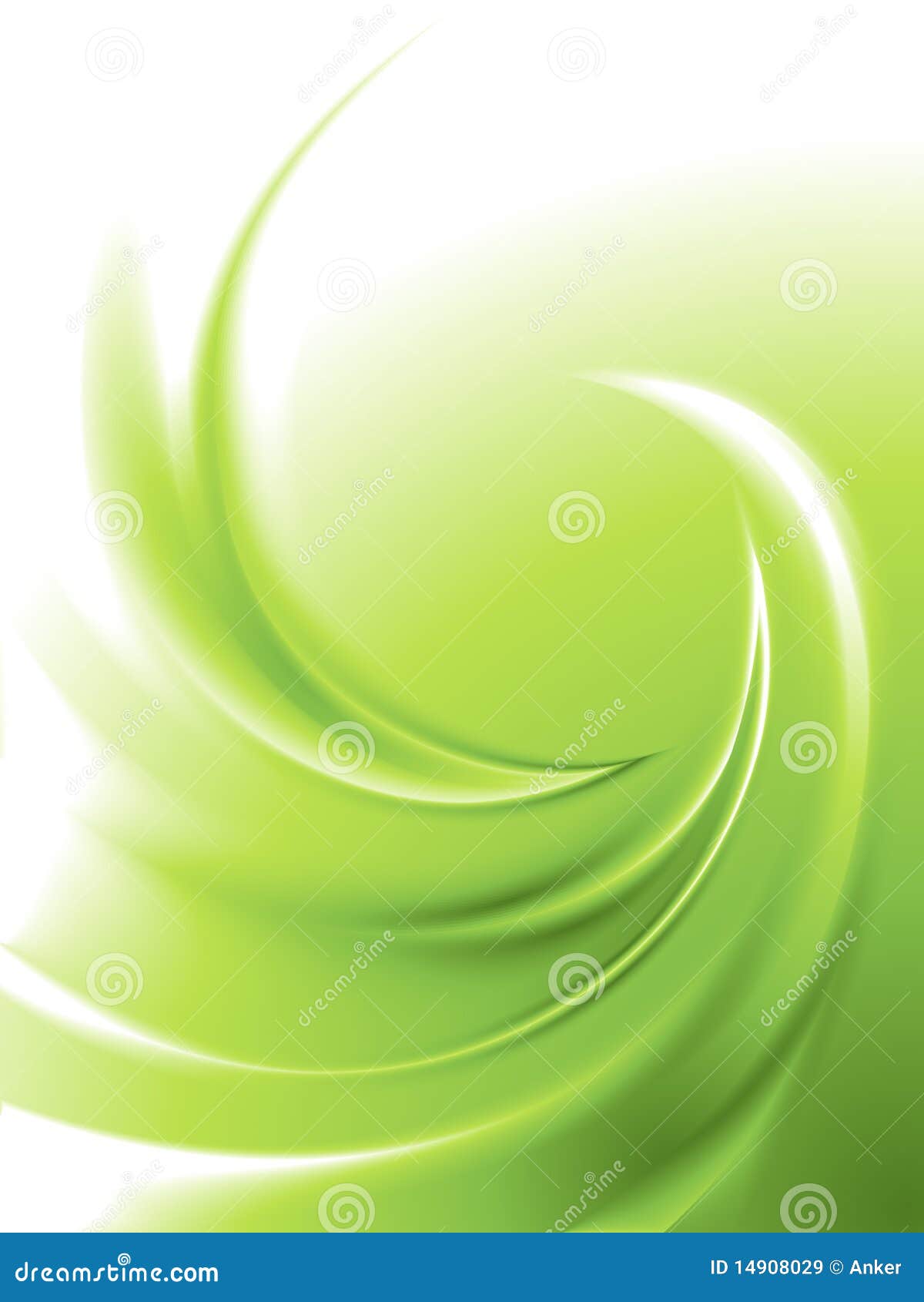 Abstract green swirl stock vector. Illustration of bright - 14908029