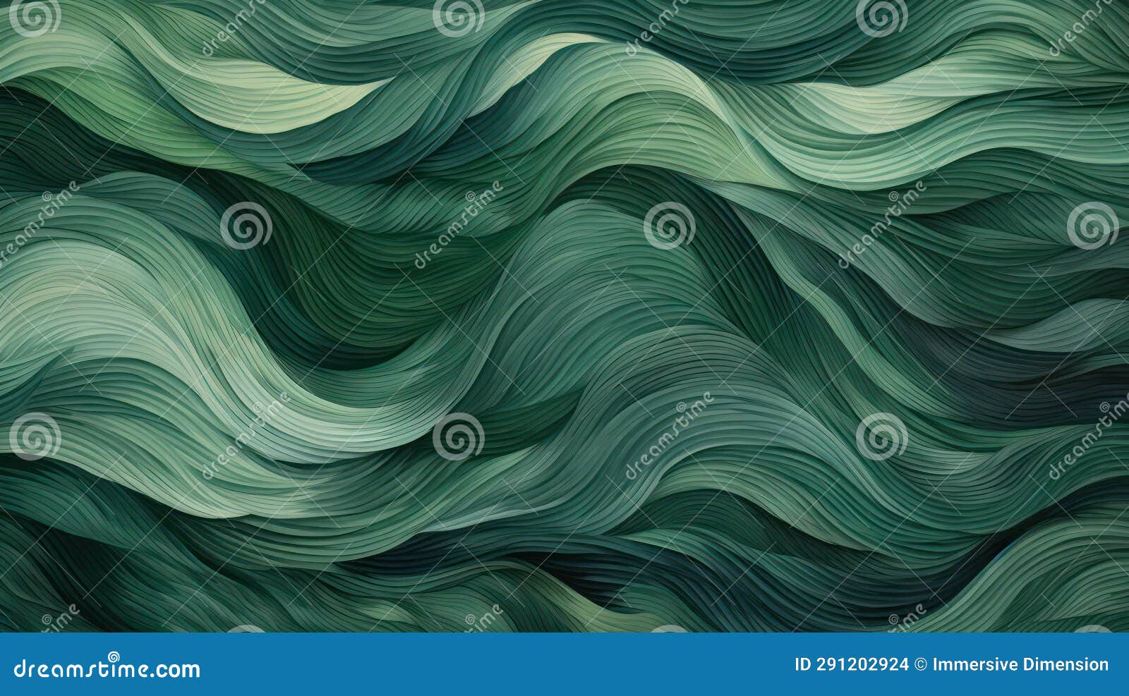 Abstract Green Swirling Texture Inspired by Open Fields. Dynamic ...