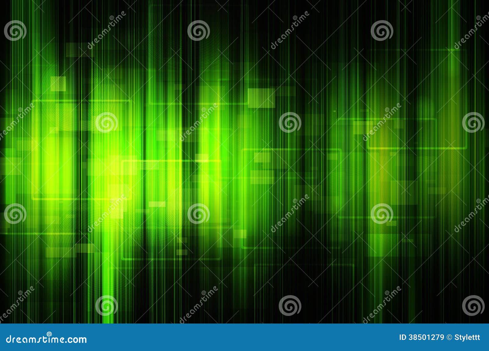 Abstract Green Tech Background Stock Illustration - Illustration of ...