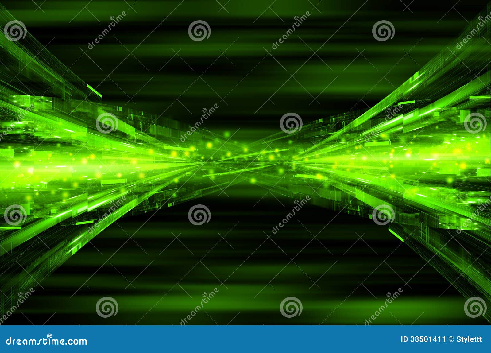 Abstract Green Tech Background. Stock Illustration - Illustration of ...