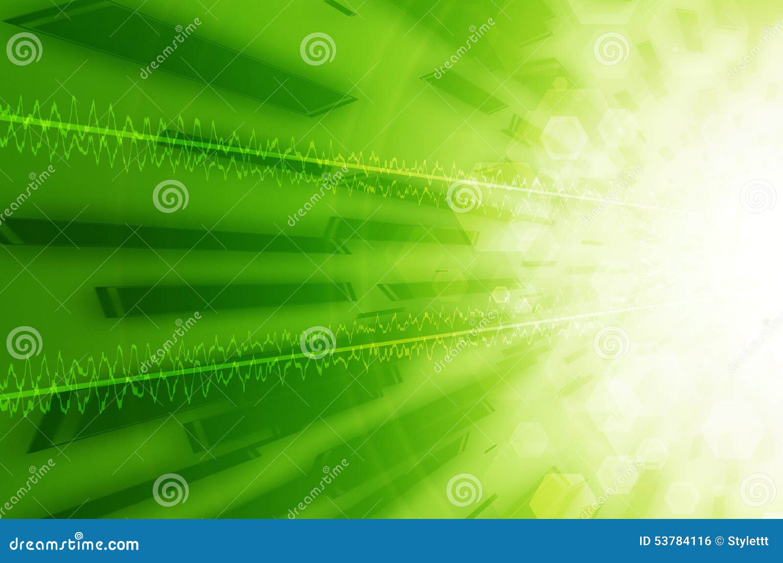 Abstract Green Technology Background. Stock Illustration - Illustration ...