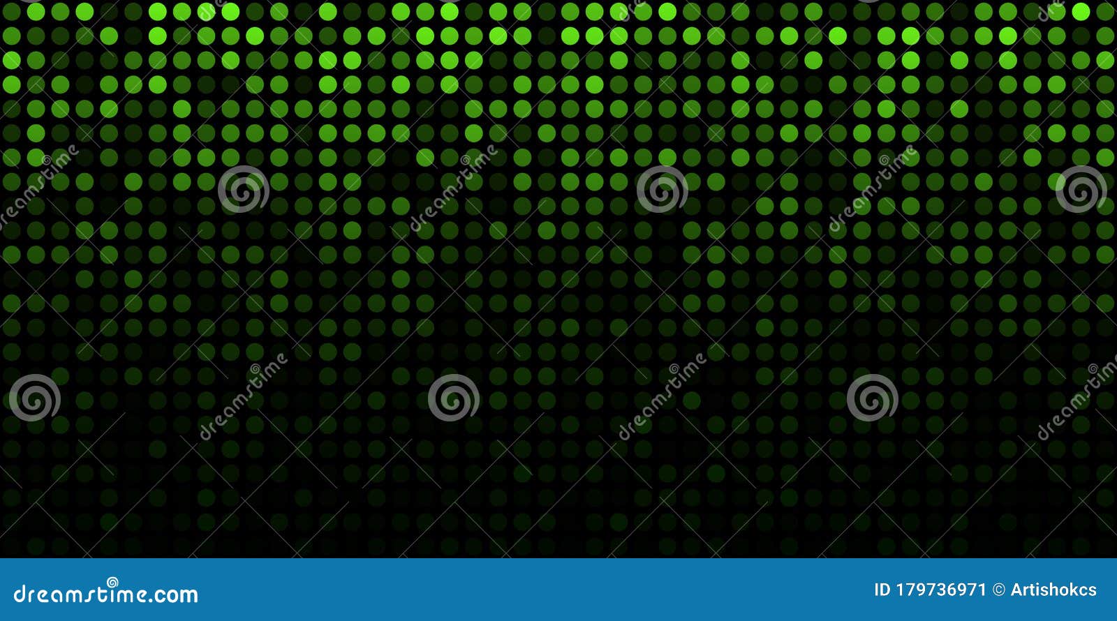 Abstract Green Technology Horizontal Luminous Background. Gradient ...
