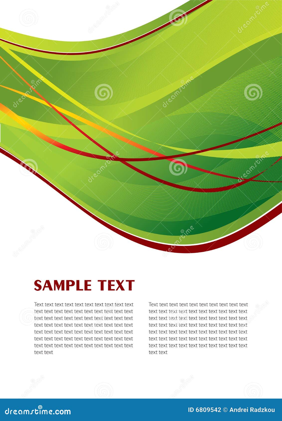 Abstract green template stock vector. Illustration of bend - 6809542