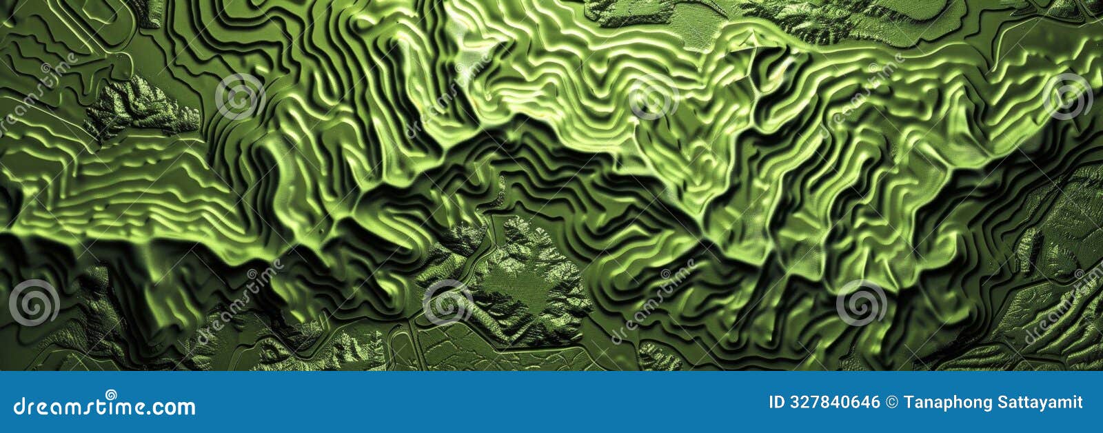 Abstract Green Terrain Pattern Symbolizing Nature Landscape Topography ...