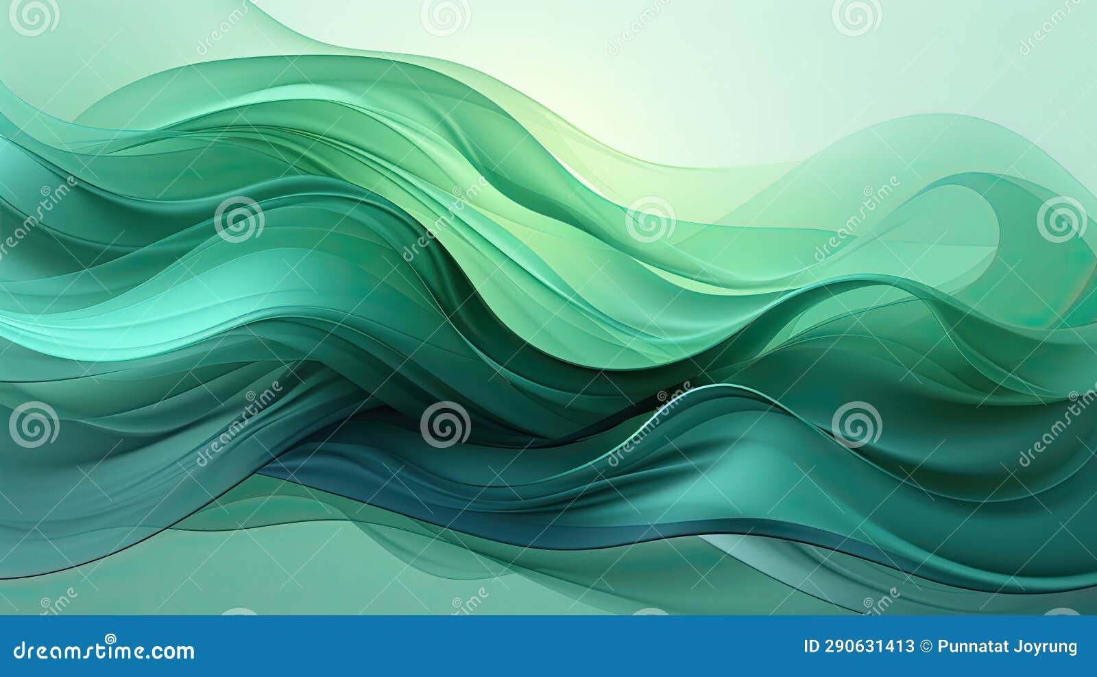Abstract Green Tone Background, Generative AI Stock Illustration ...