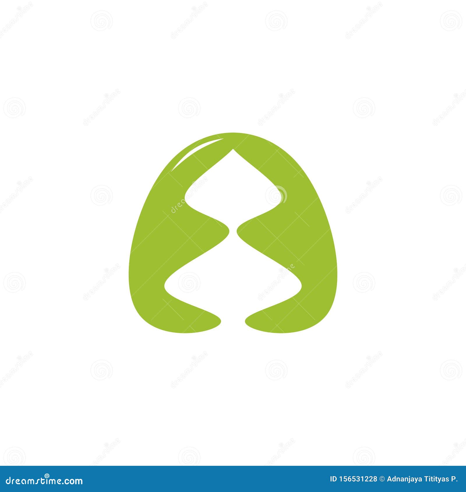 Abstract Green Tree Shape Symbol Logo Vector Stock Vector ...