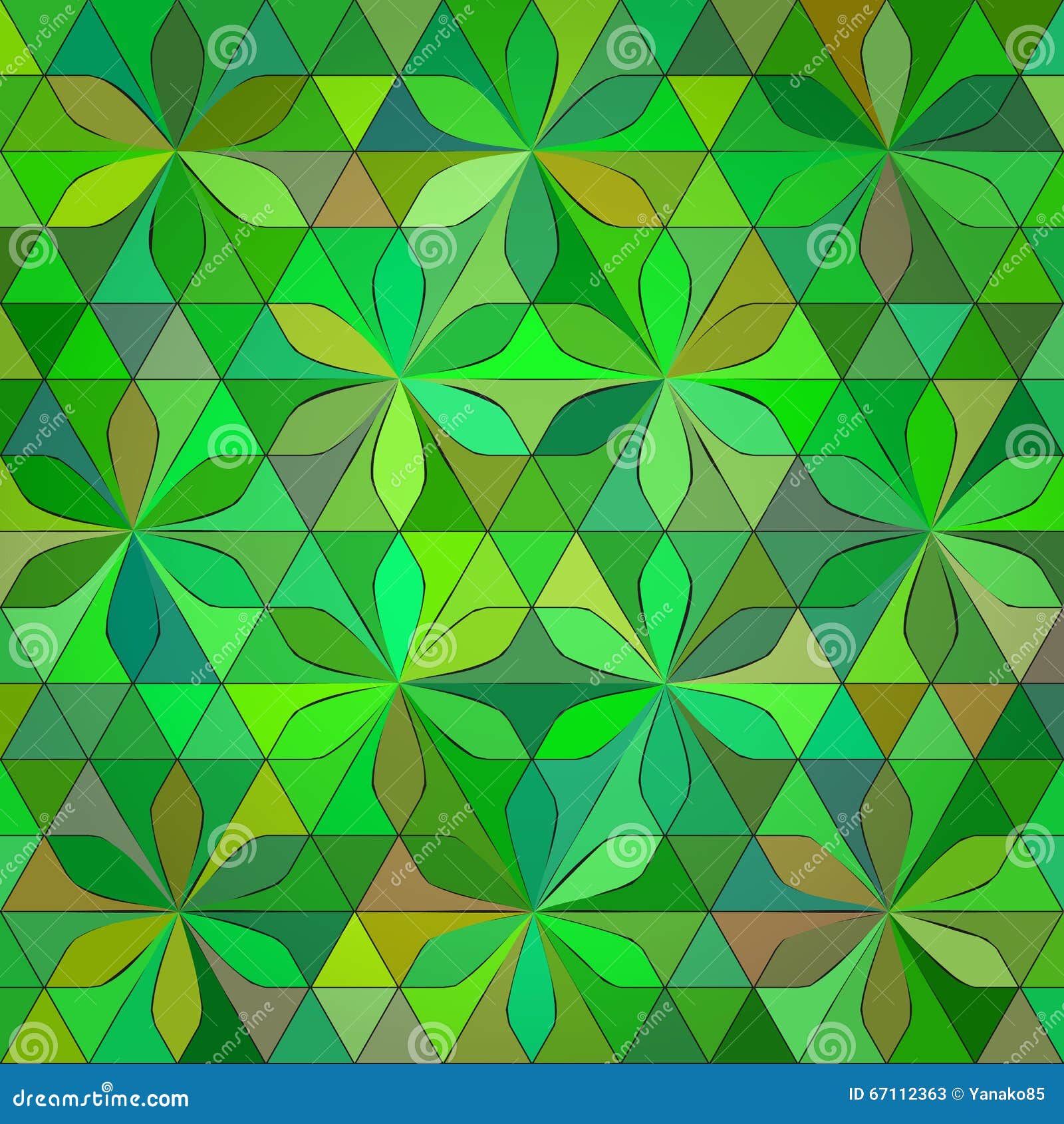 Abstract Green Triangle Background Stock Vector - Illustration of ...