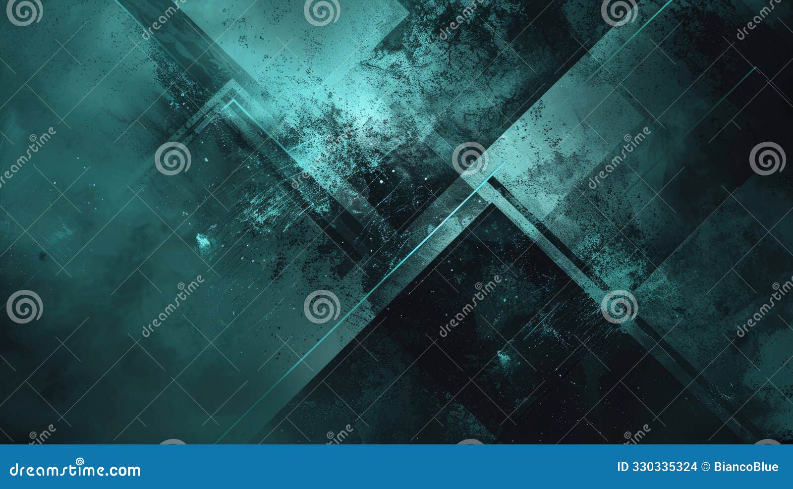 Abstract Green Triangle Repetitive Pattern Polygon Geometry Background ...