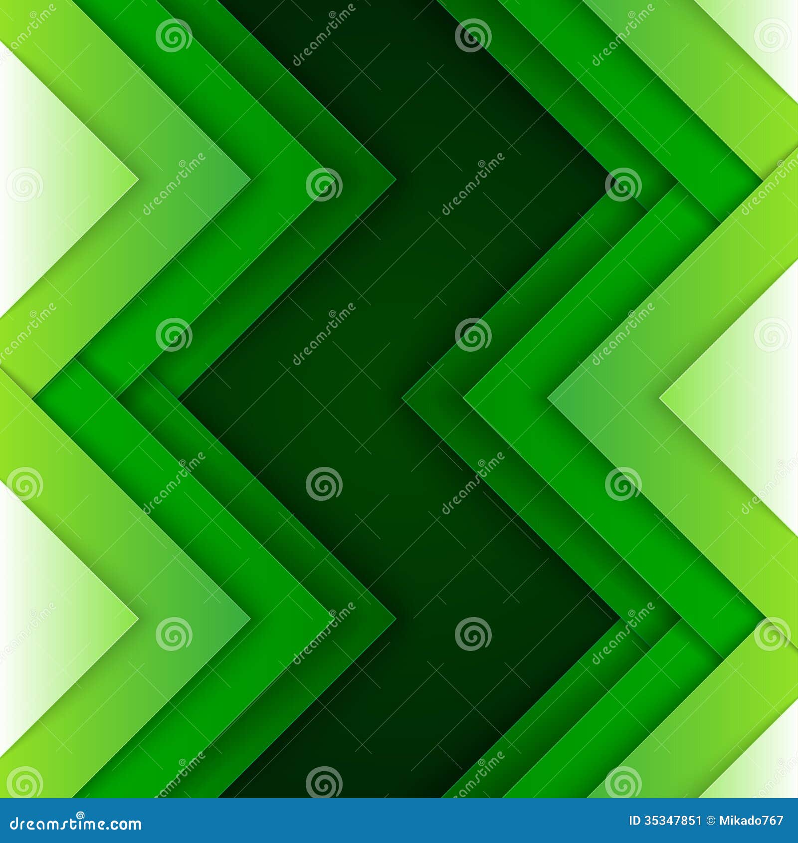 Abstract Green Triangle Shapes Background Stock Vector - Illustration ...