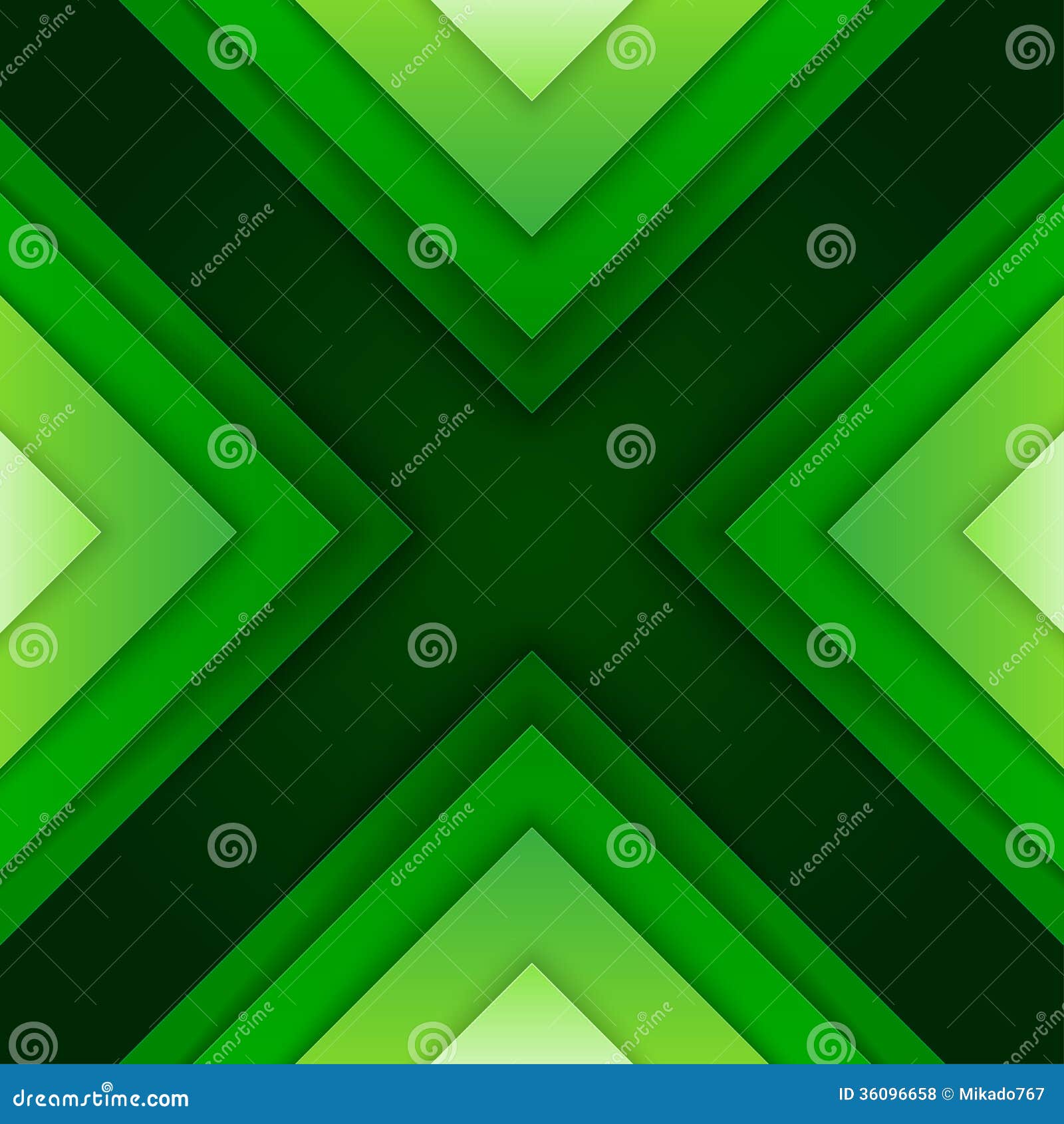 Abstract Green Triangle Shapes Background Stock Vector - Illustration ...