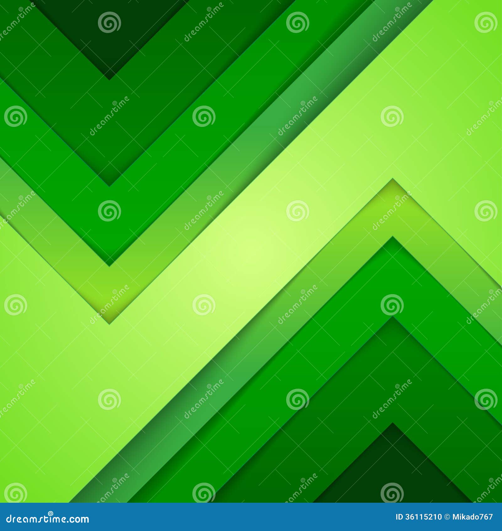 Abstract Green Triangle Shapes Background Stock Vector - Illustration ...
