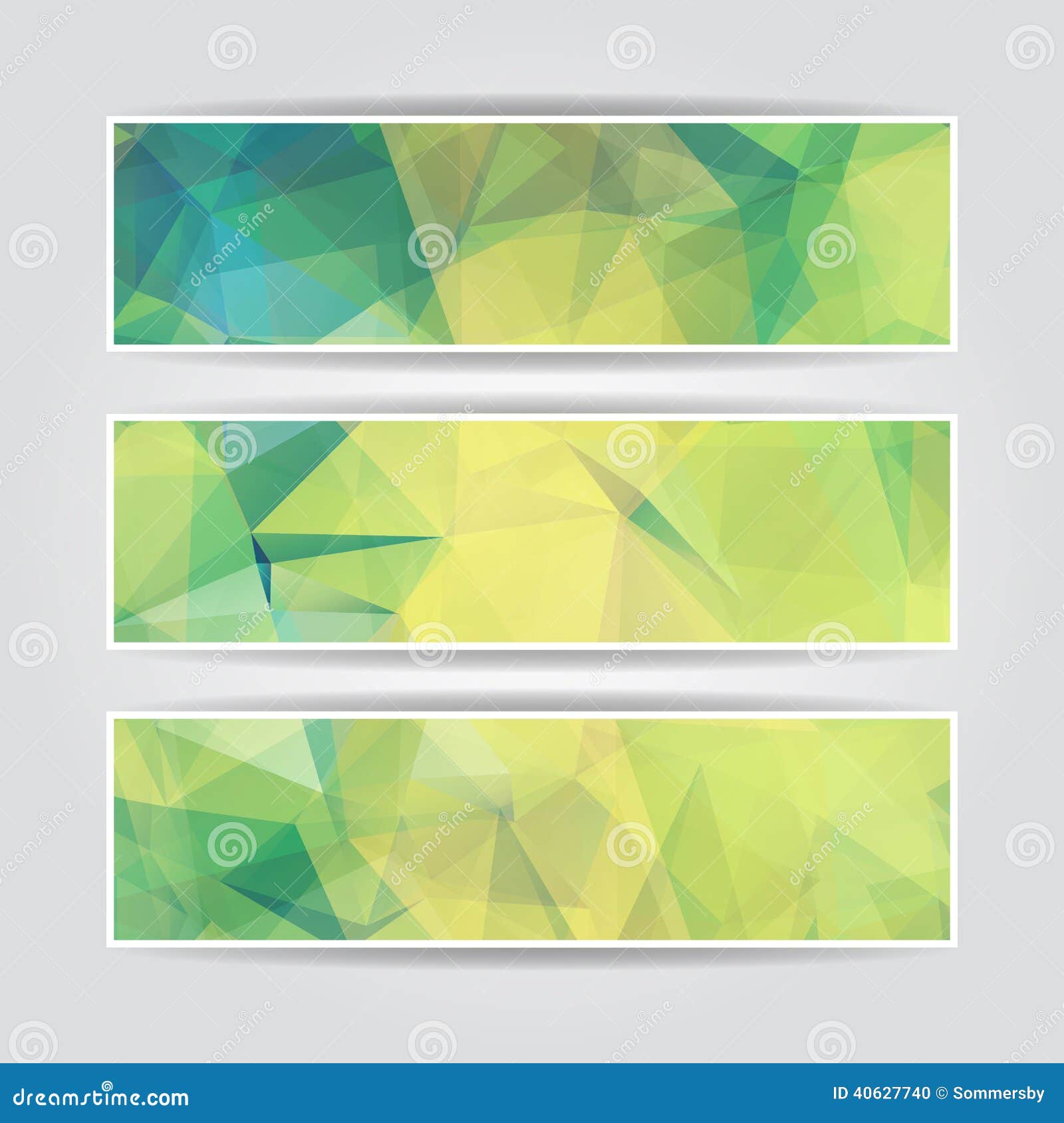 Abstract Green Triangular Banners Set Stock Vector - Illustration of ... Abstract Green Triangular Banners Set Stock Vector - Illustration of ...