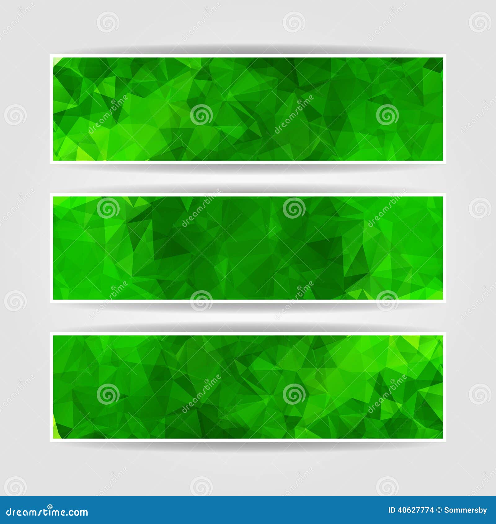 Abstract Green Triangular Banners Set Stock Vector - Illustration of ... Abstract Green Triangular Banners Set Stock Vector - Illustration of ...